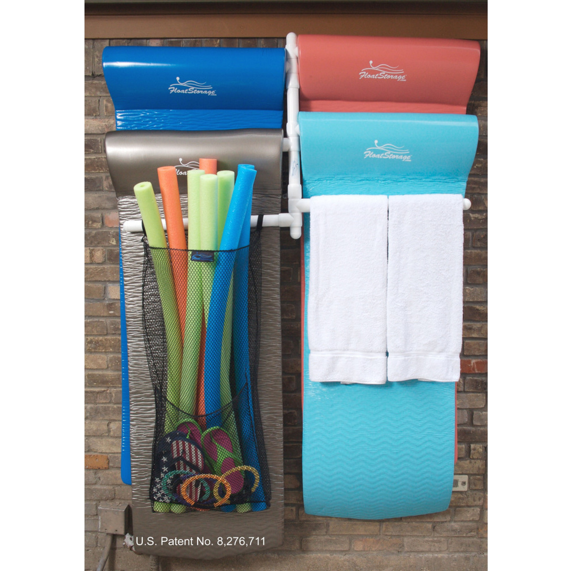 28” White 6 Rack Model Float Storage Hanging Float Rack | Christmas Central