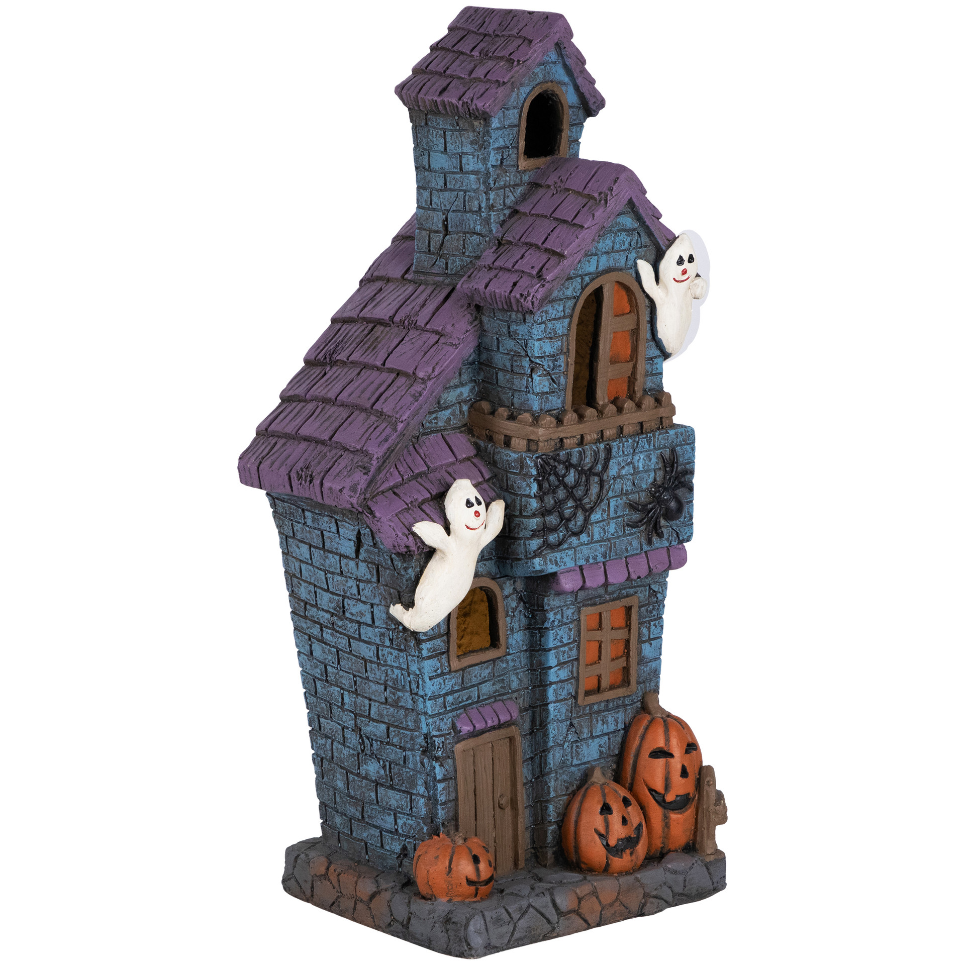 LED Lighted Haunted House with Ghosts Halloween Decoration - 22.75 ...