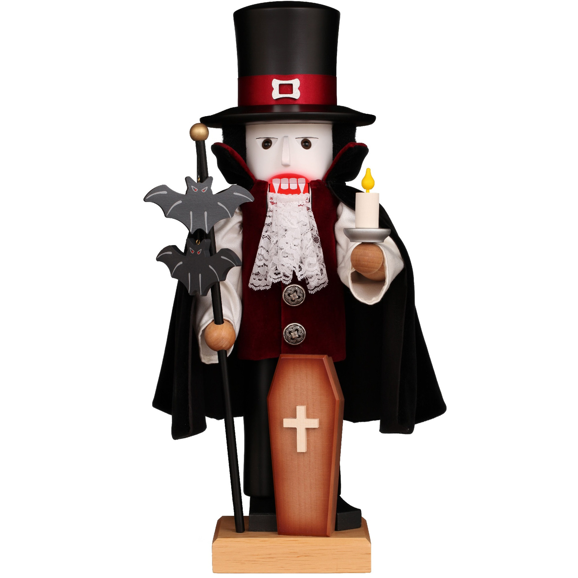 19.5” Count Dracula Halloween Handmade Wooden Nutcracker | Christmas ...