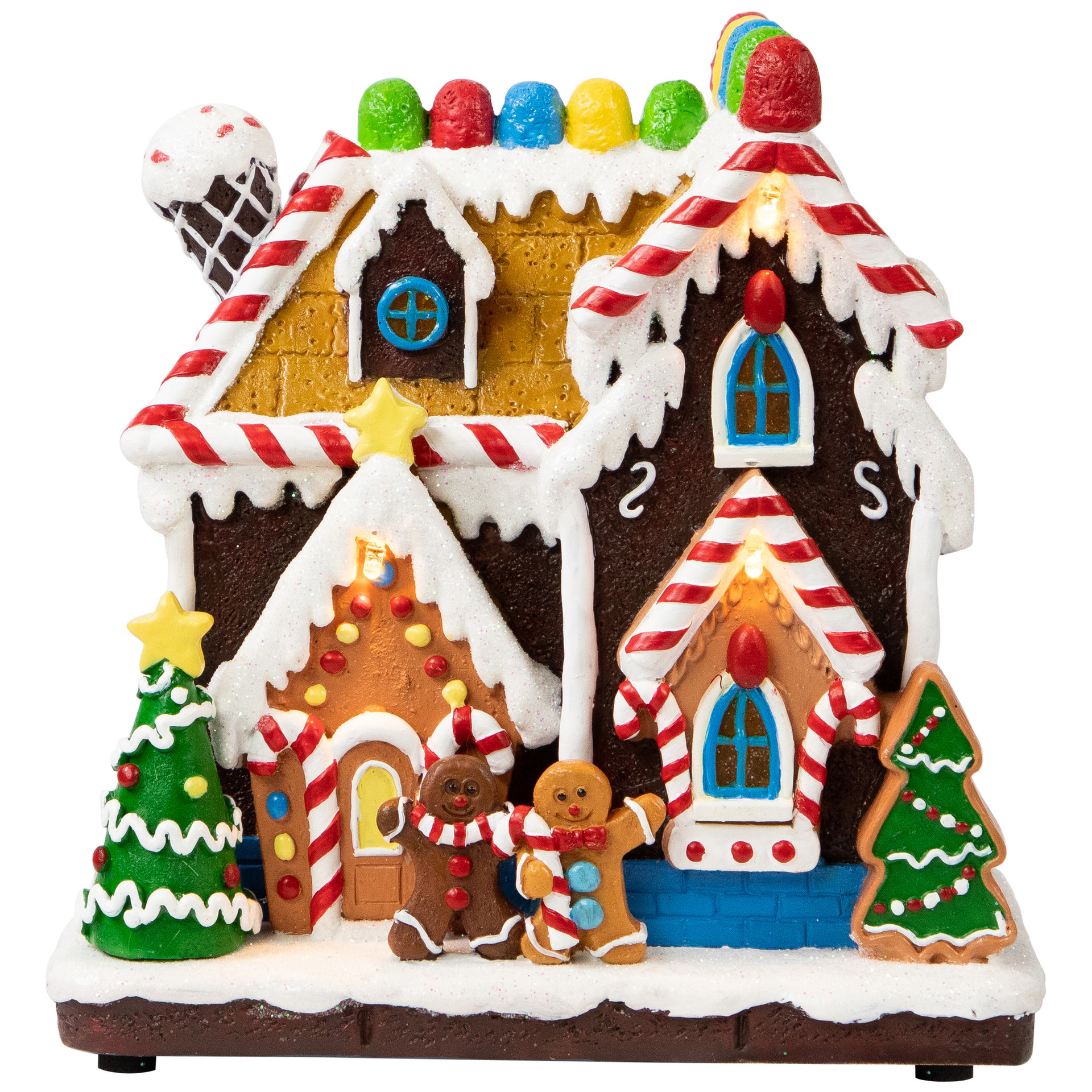 LED Lighted Gingerbread Christmas Candy House Village Display - 7 ...