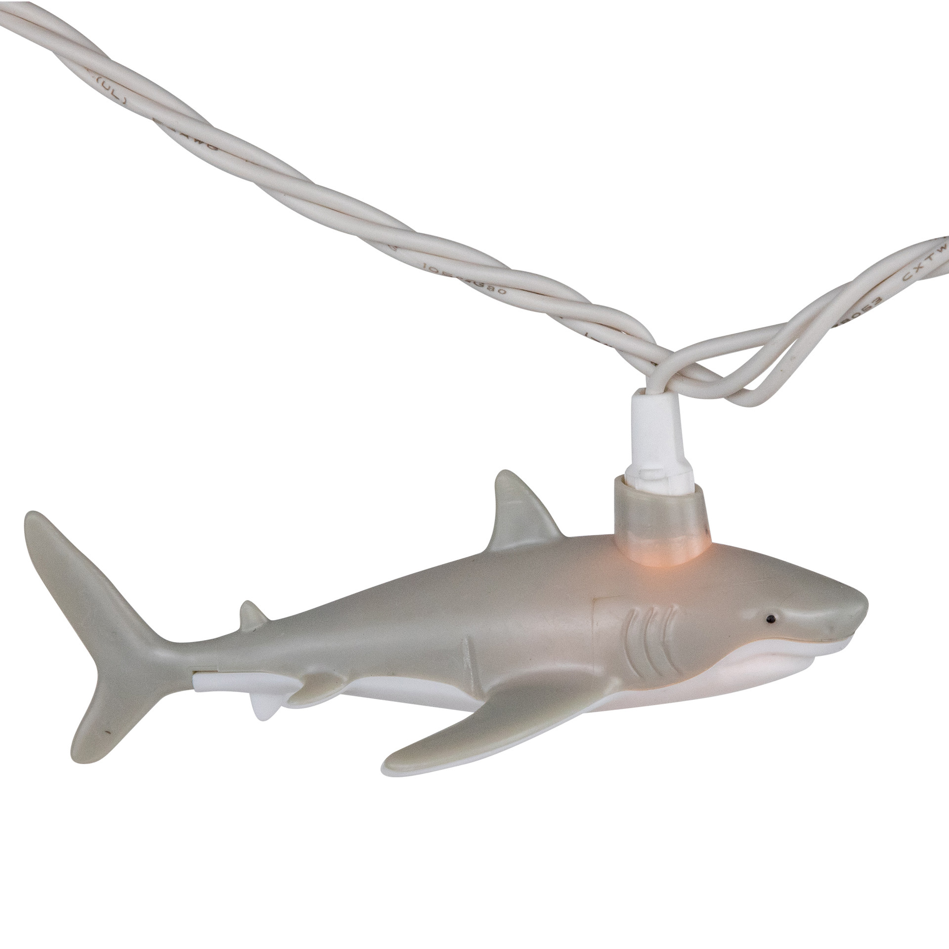 Shark Indoor Outdoor Patio Light Set - 6' - White Wire - 10ct ...