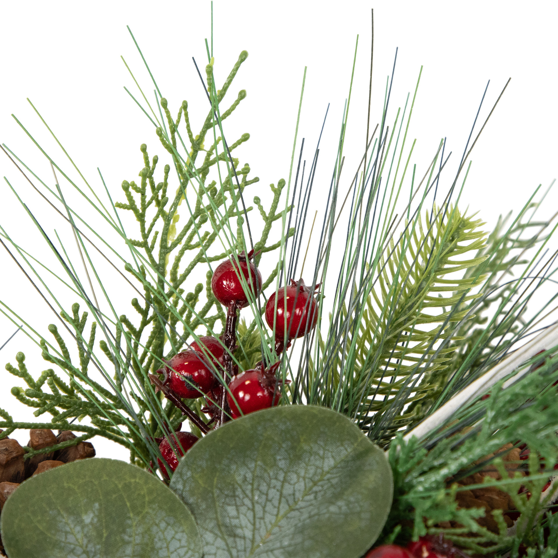 Real Touch™ Berries & Birch Twigs Artificial Pine Christmas Swag - 62 ...