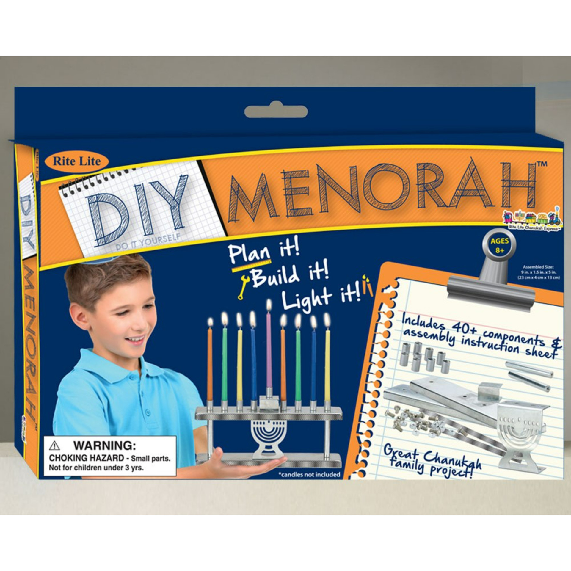 Do it Yourself Hanukkah Menorah Craft Set - 9" | Christmas Central