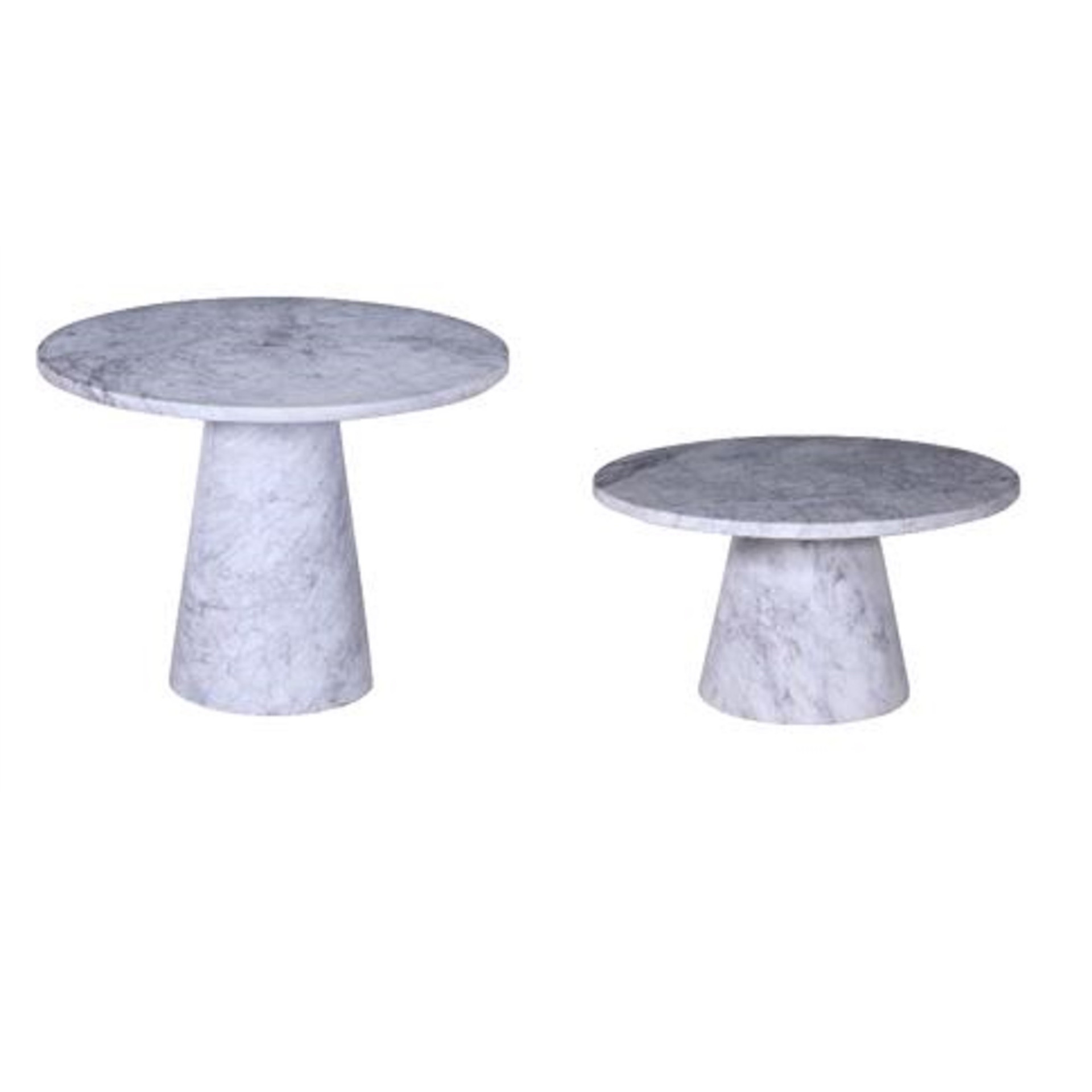 Marble Cone Side Tables - 30.5" - Purple - Set of 2 | Christmas Central