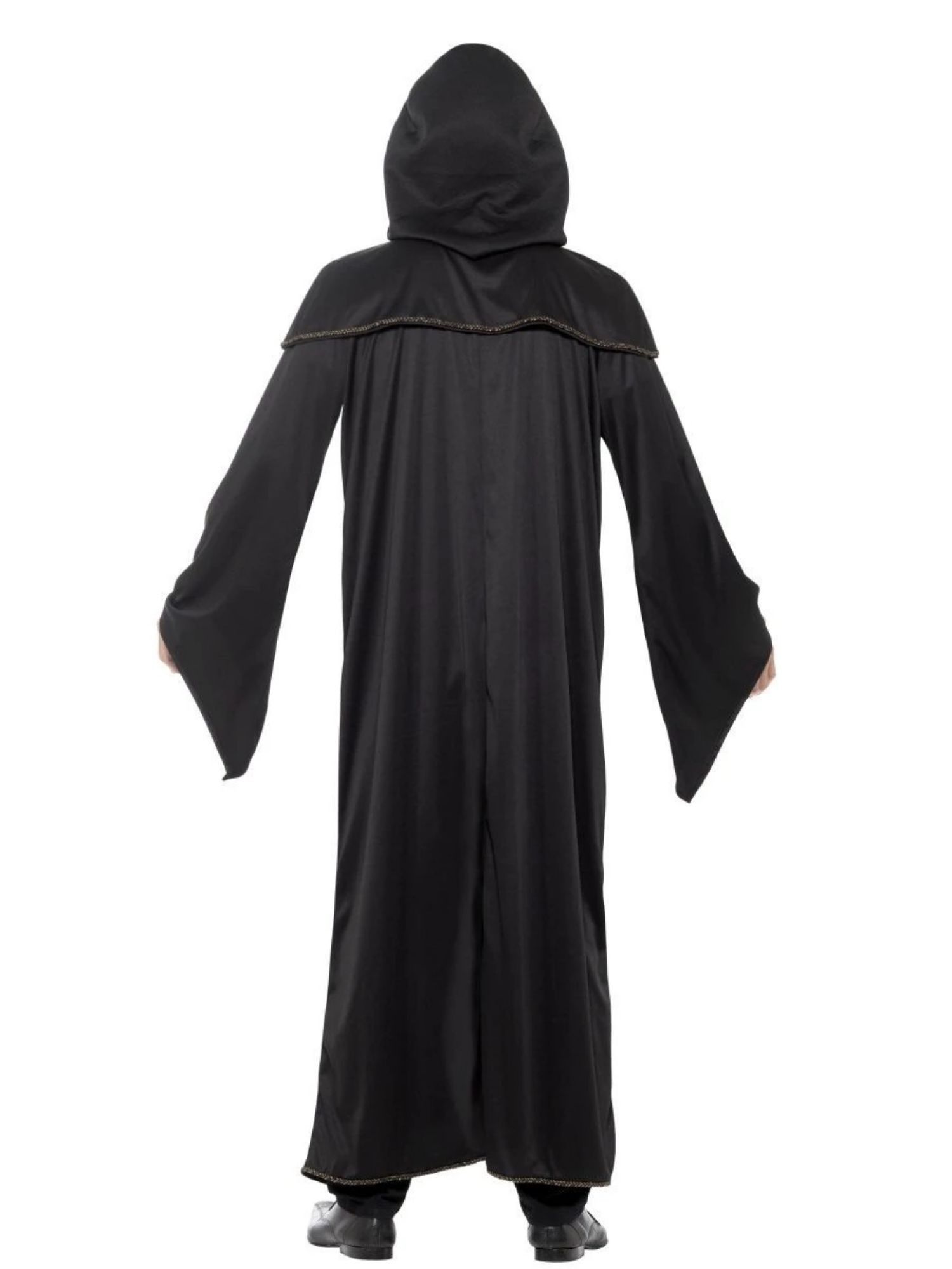 47.5" Black Wizard Cloak Unisex Adult Halloween Costume - One Size ...