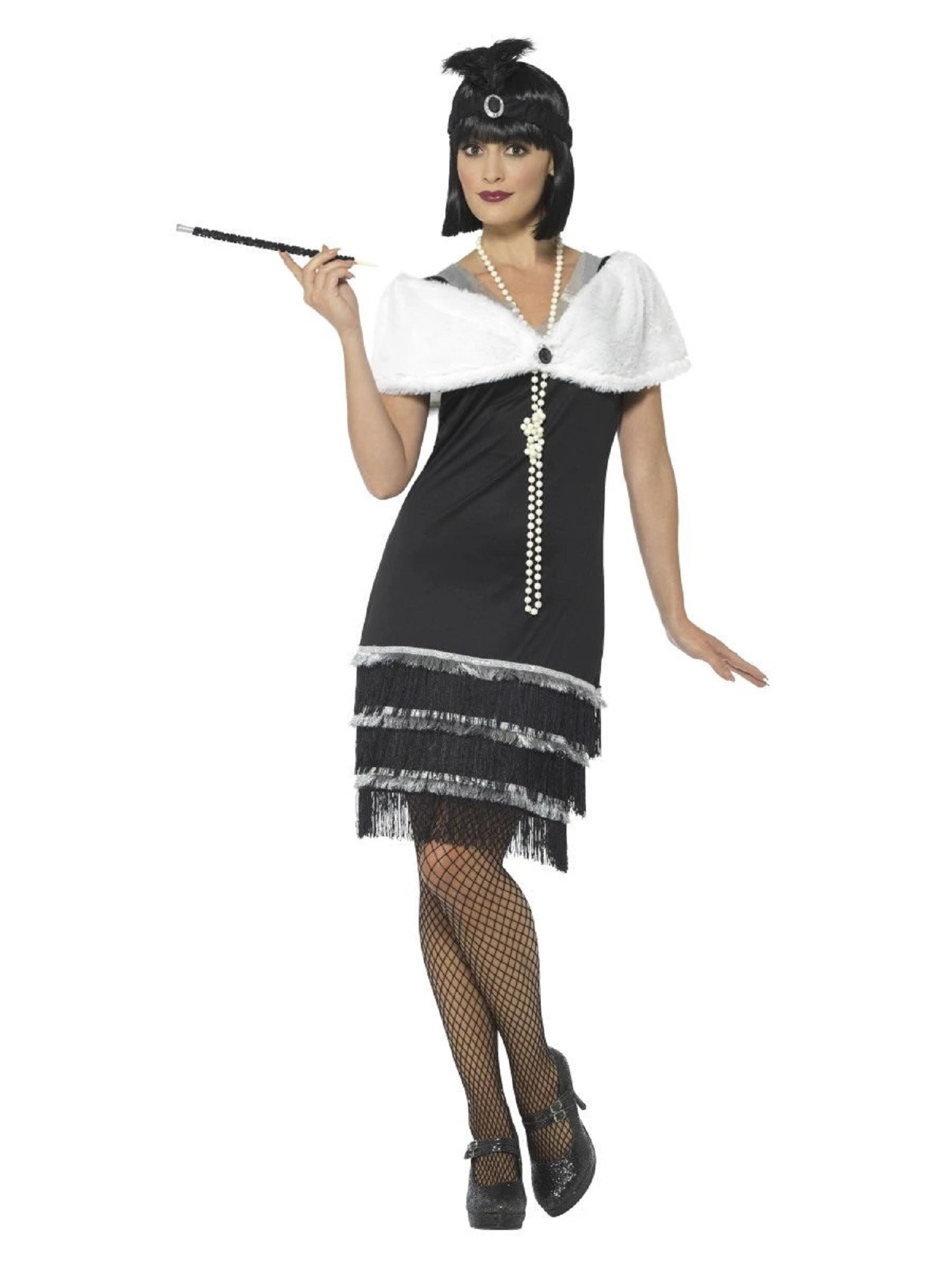 Black & White Flapper Halloween Costume | Christmas Central