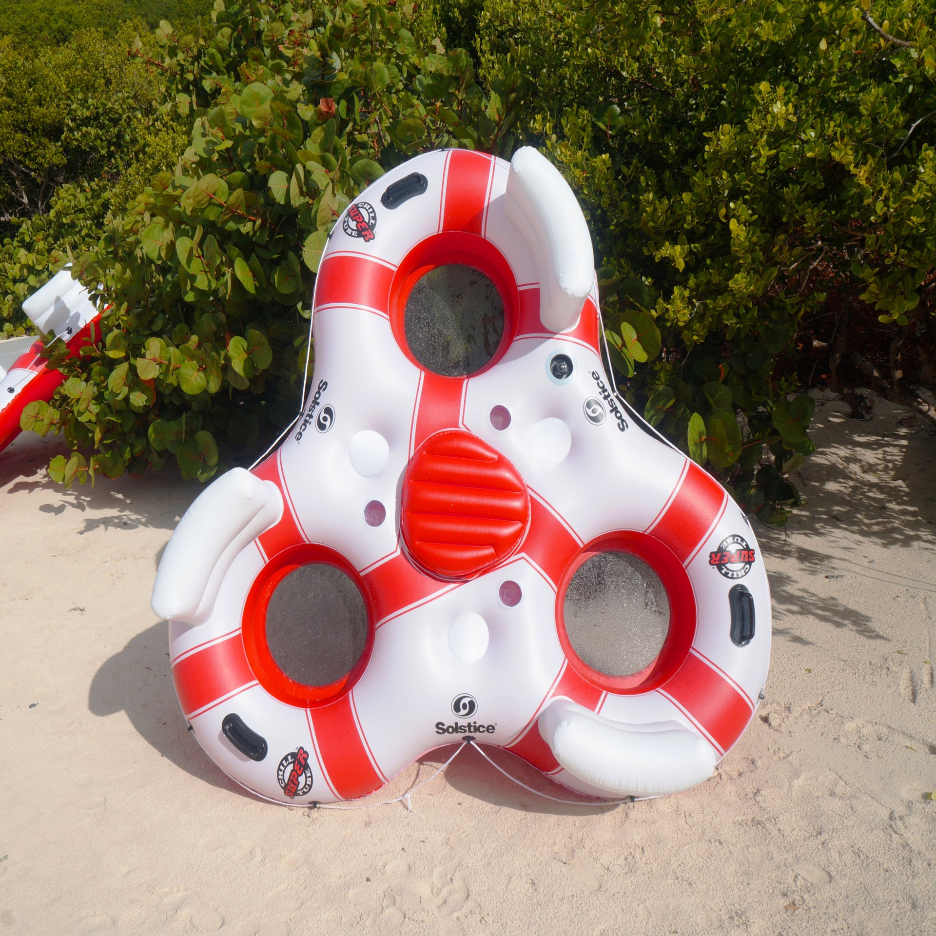 Solstice Super Chill Swimming Pool Float with Cooler - 81" - White ...