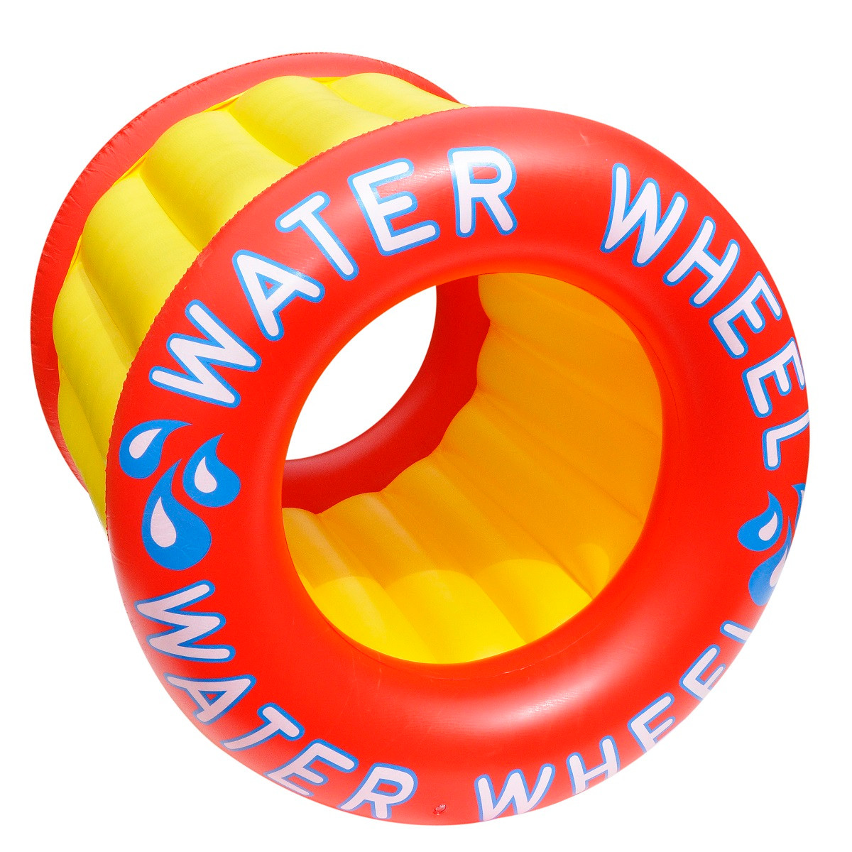 Inflatable Yellow Water Wheel Swimming Pool Float, 14-Inch | Christmas ...