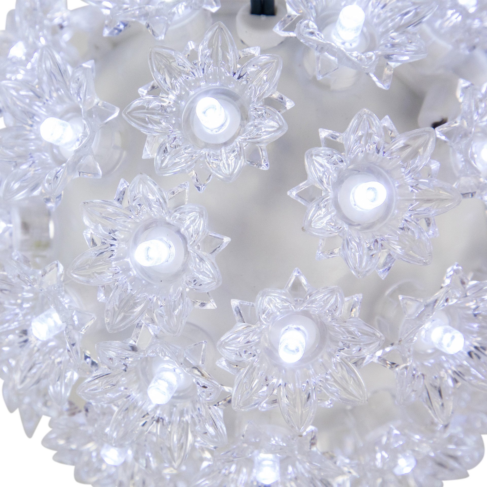 LED Lighted Starlight Sphere Hanging Outdoor Christmas Decoration- 6 ...