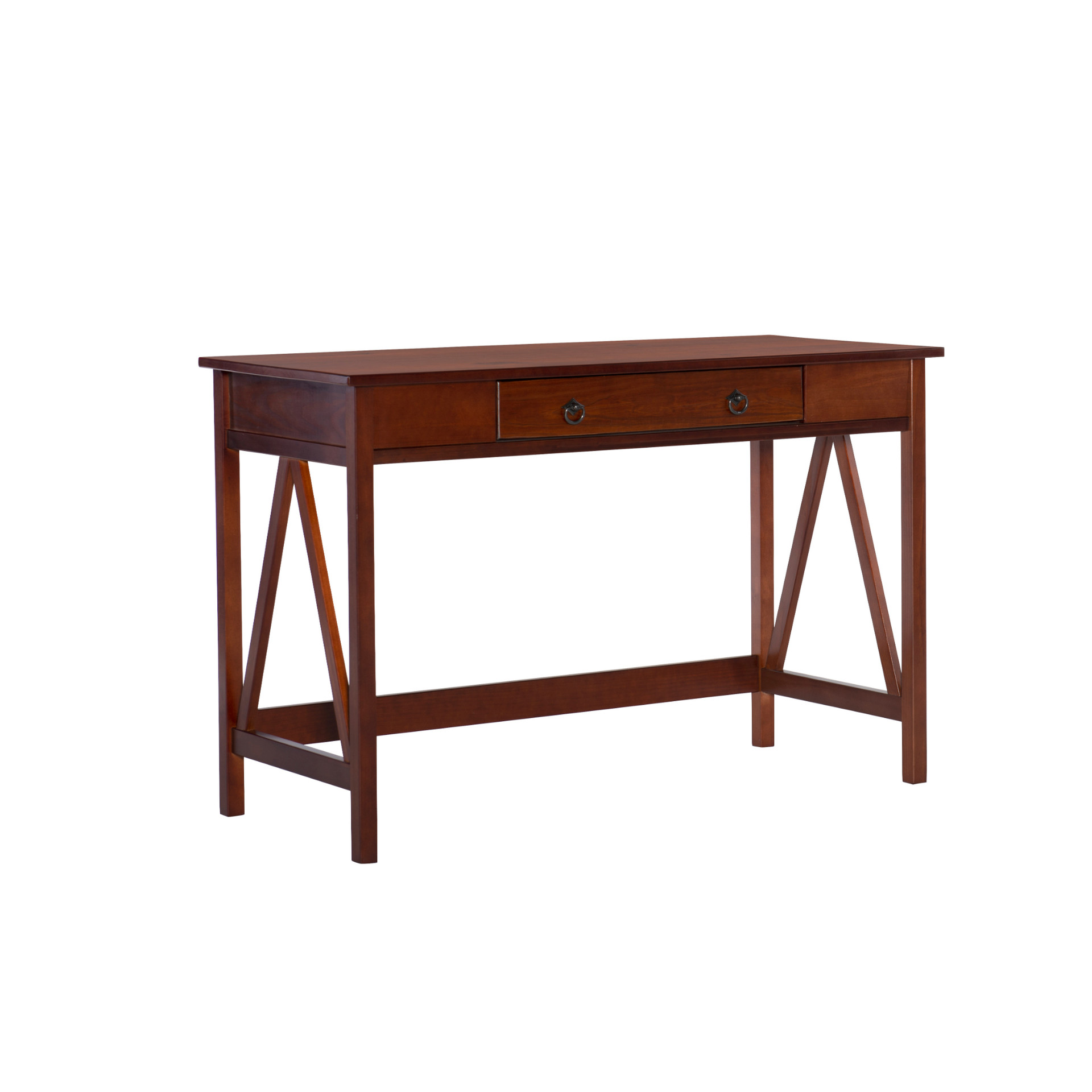 Writing Desk with Wide Drawer - 46" - Antique Tobacco Brown | Christmas ...