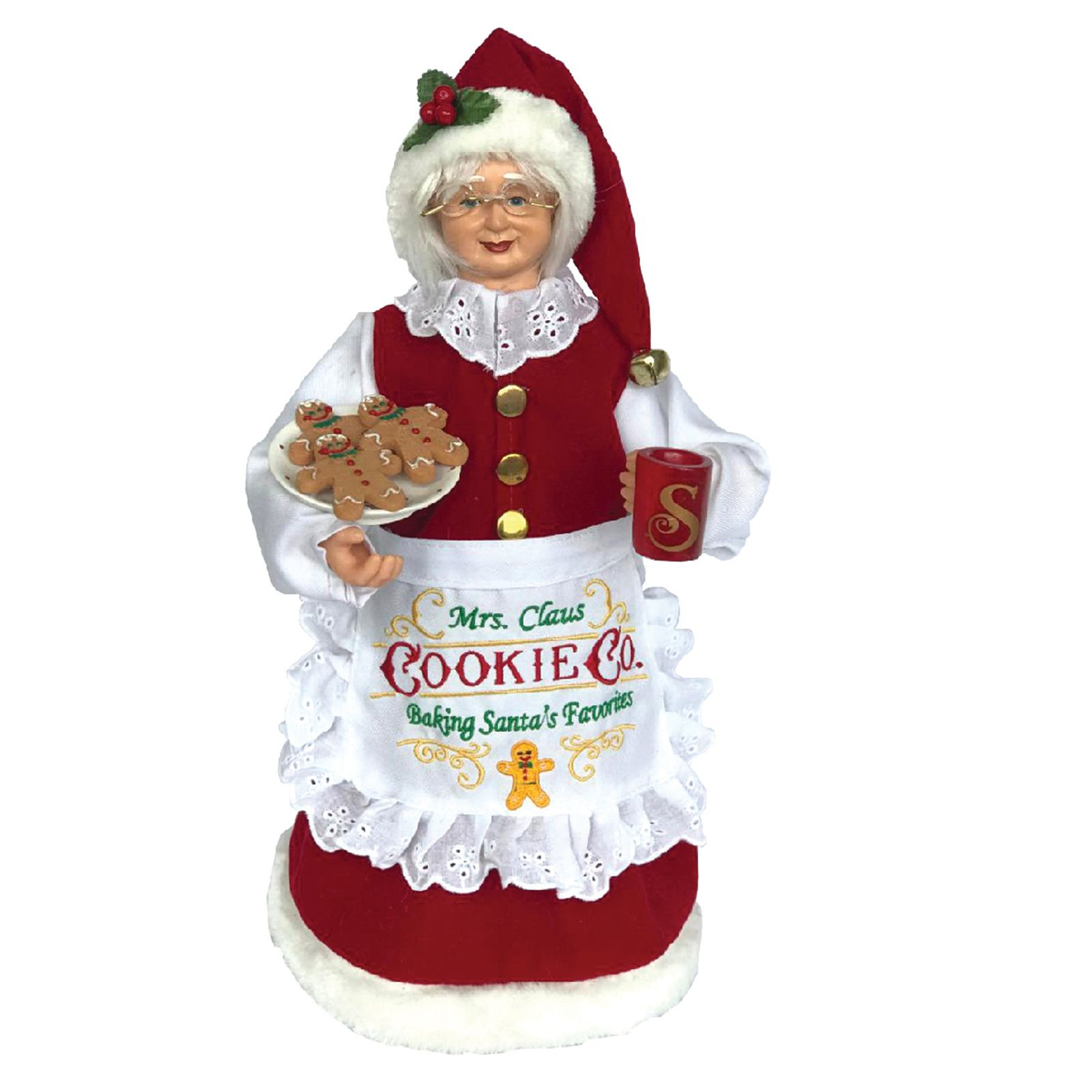 16" "Mrs. Claus Cookie Co." Standing Christmas Figurine | Christmas Central