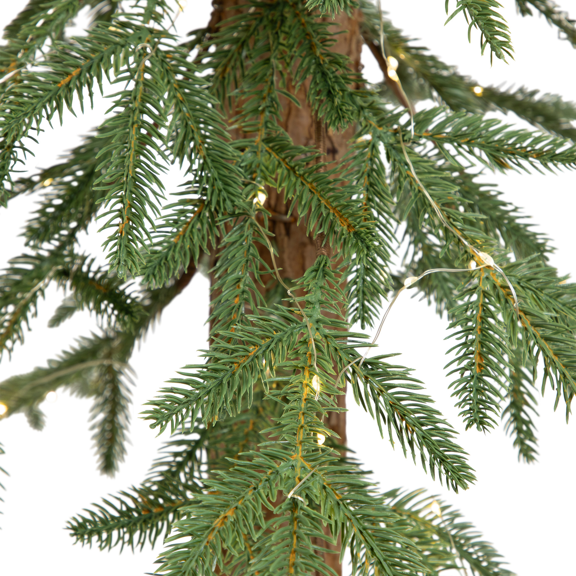 Pre-Lit Medium Alpine Artificial Christmas Tree - 4' - Clear LED Lights ...