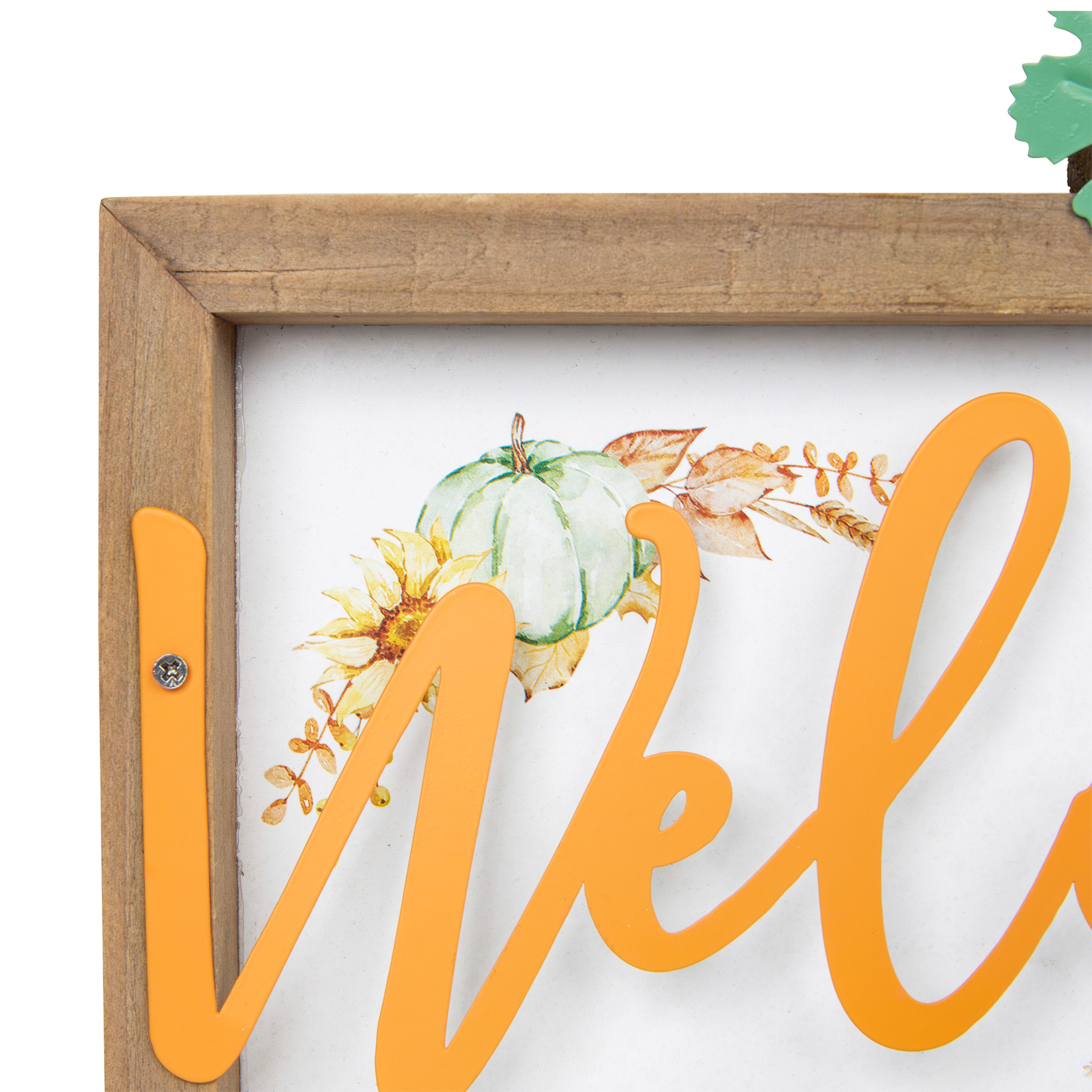 Pumpkins & Sunflowers Welcome Fall Harvest Wall Sign - 11" | Christmas ...