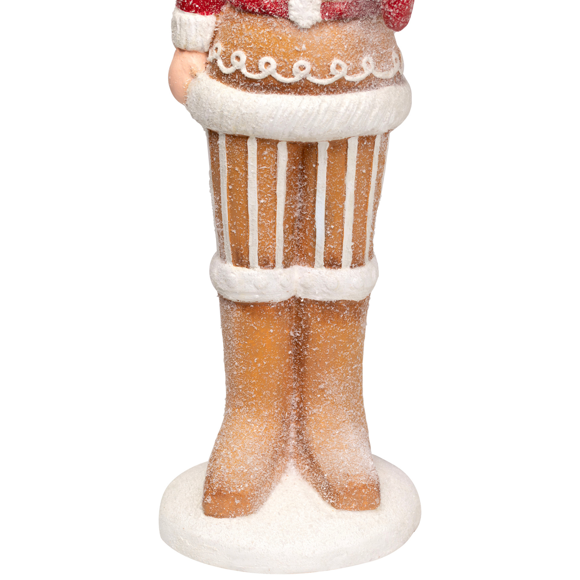 LED Lighted Christmas Gingerbread Nutcracker - 27" - Brown & White ...