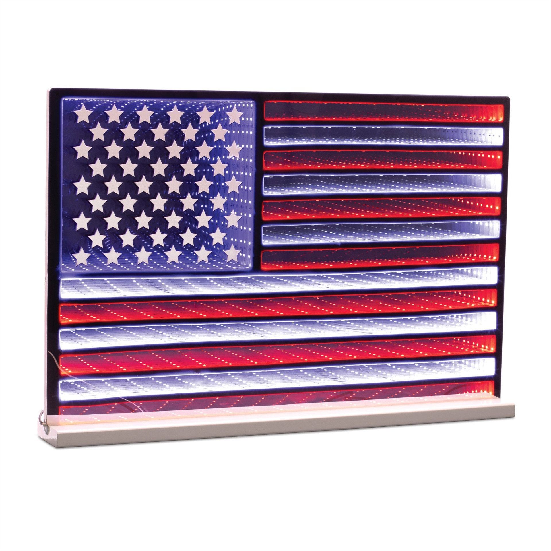 LED Lighted American Flag Patriotic Infinity Tunnel Light - 26.25 ...