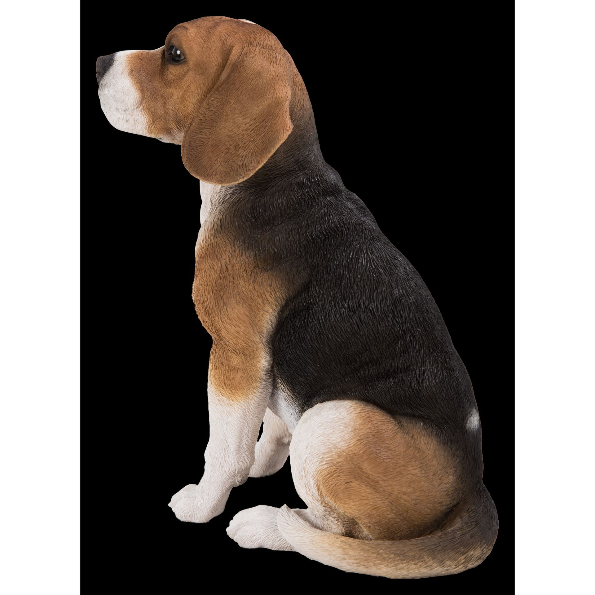 14.75" Beagle Dog Sitting Outdoor Garden Statue | Christmas Central