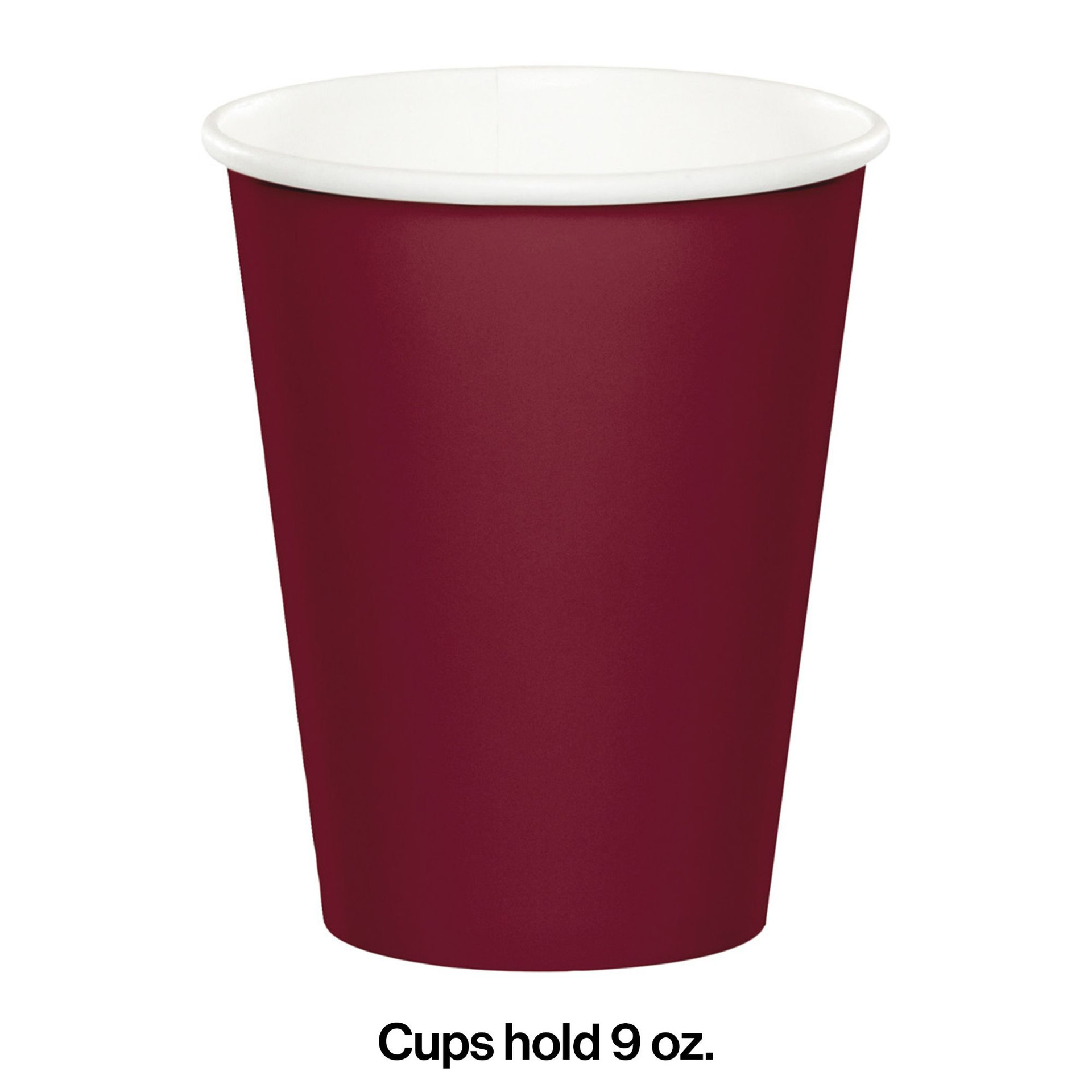 Club Pack of 240 Regal Burgundy Red Disposable Paper Drinking Party ...