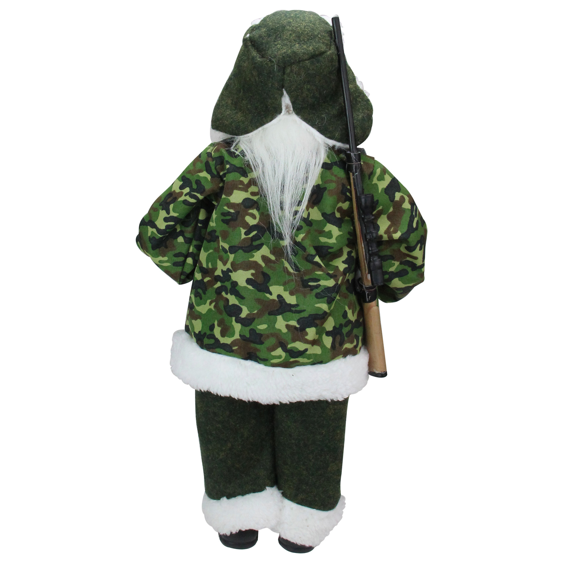 18.25" Santa Claus in Camouflage Christmas Decoration | Christmas Central
