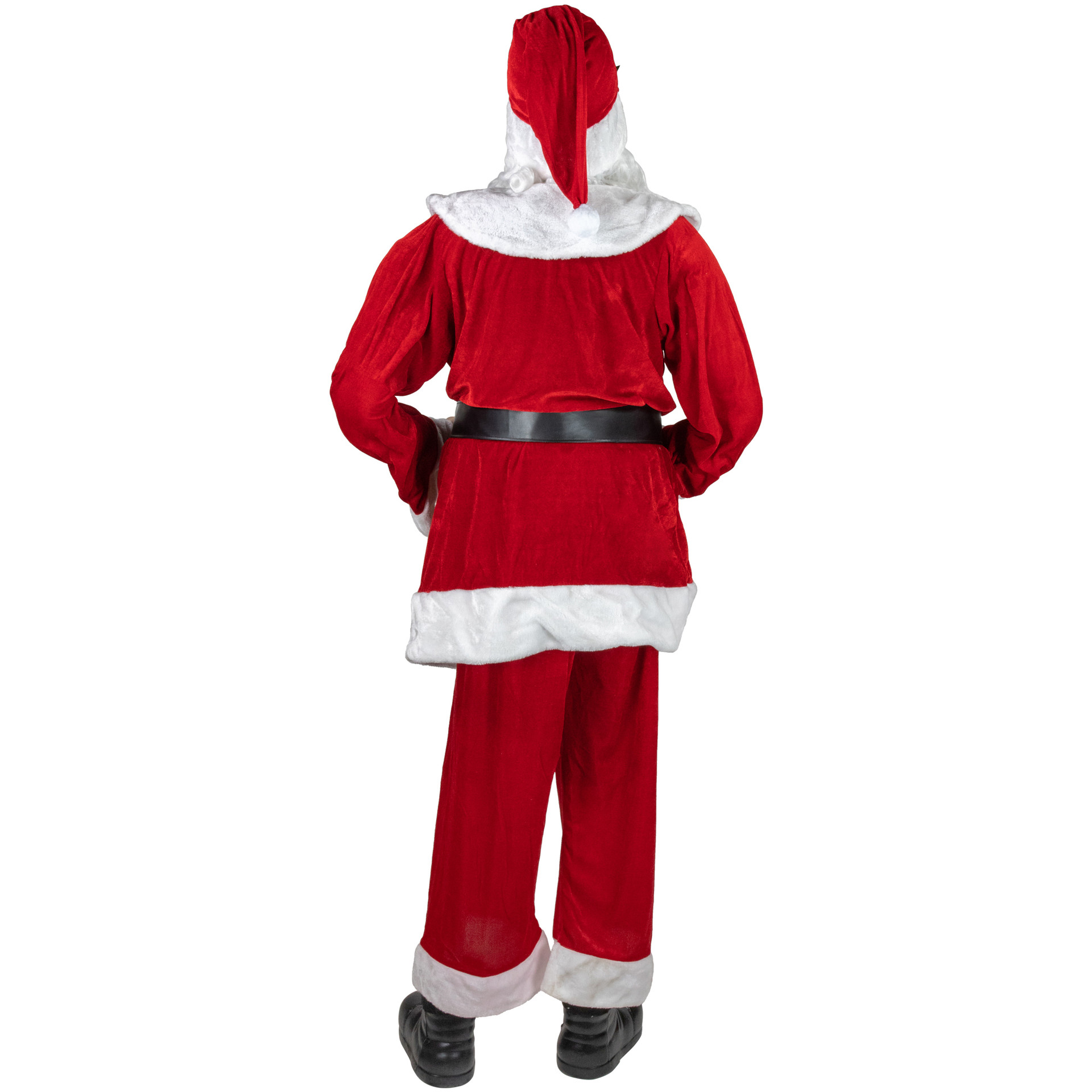 72" Life-Size Plush Santa Claus Standing or Sitting Christmas Figure ...