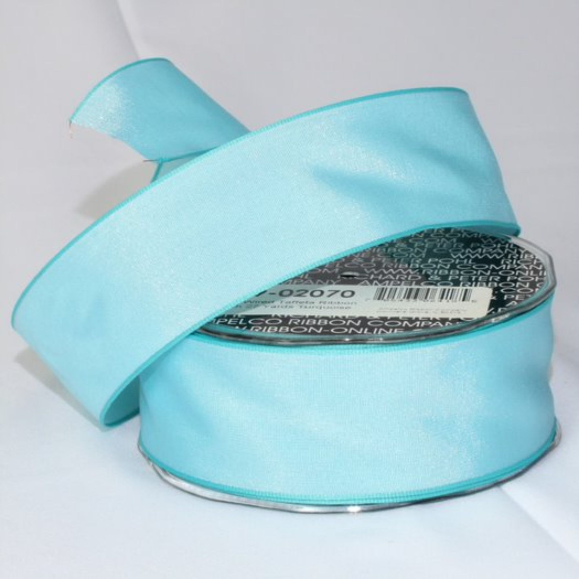Turquoise Blue Solid Wired Craft Ribbon 1.5" x 27 Yards | Christmas Central