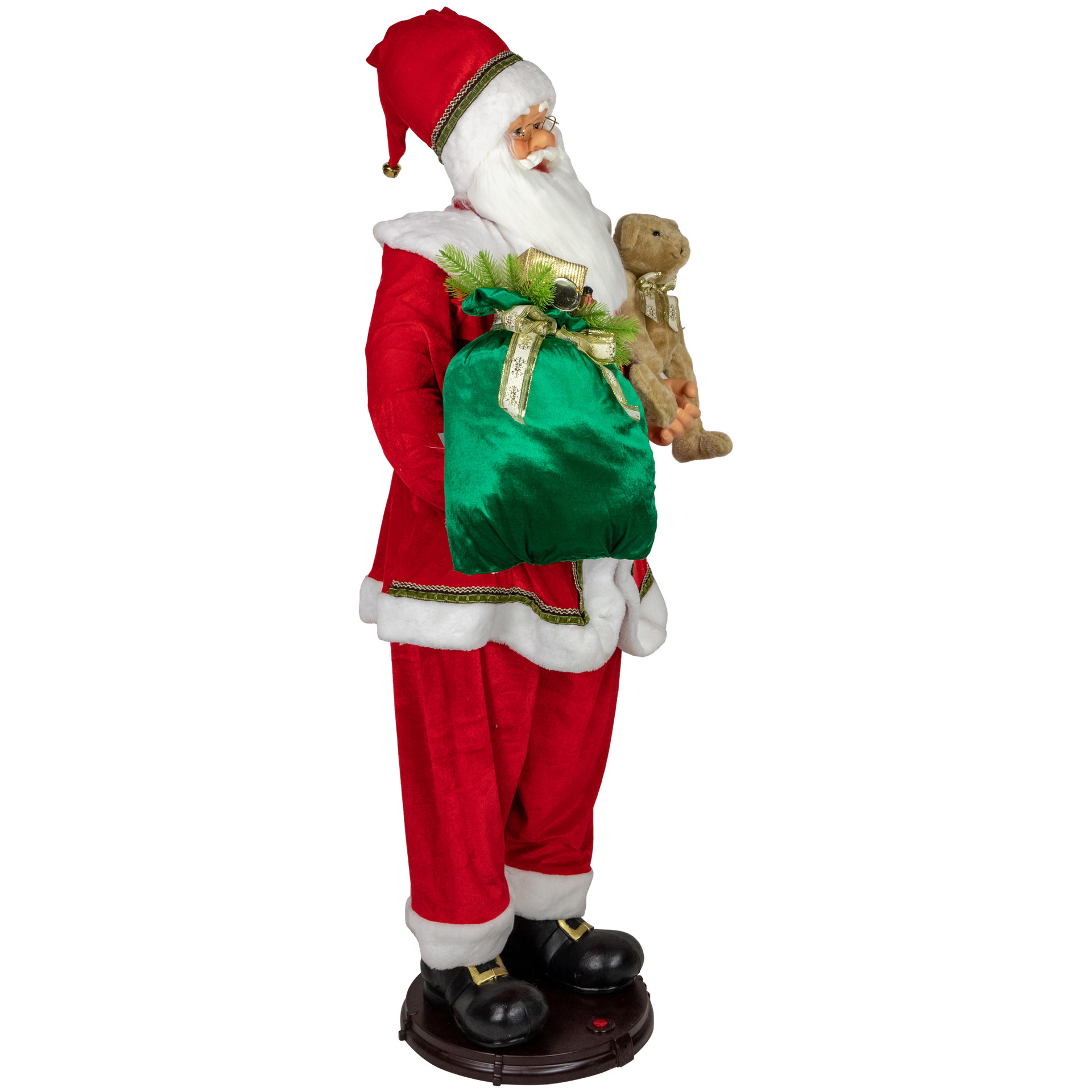 5' Deluxe Traditional Animated & Musical Dancing Santa Claus Christmas ...