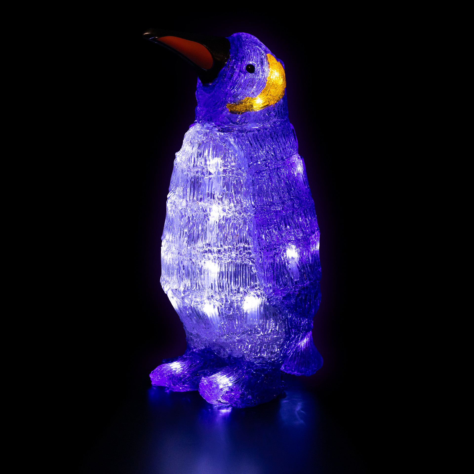 12.5" LED Lighted Commercial Grade Acrylic Penguin Outdoor Christmas ...