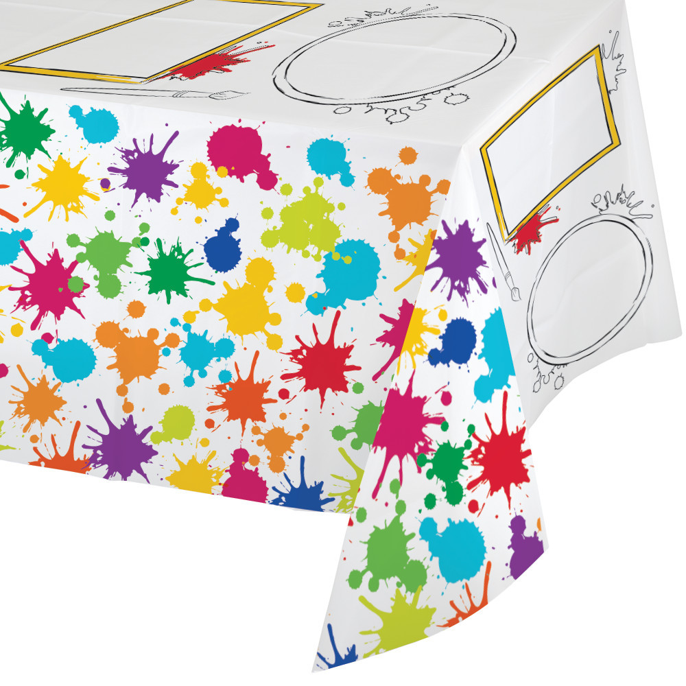 Club Pack of 12 Vibrantly Colored Disposable Kids Activity Table Covers ...