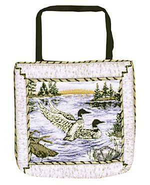 Lakeshore Loons Decorative Shopping Tote Bag 17" x 17" | Christmas Central