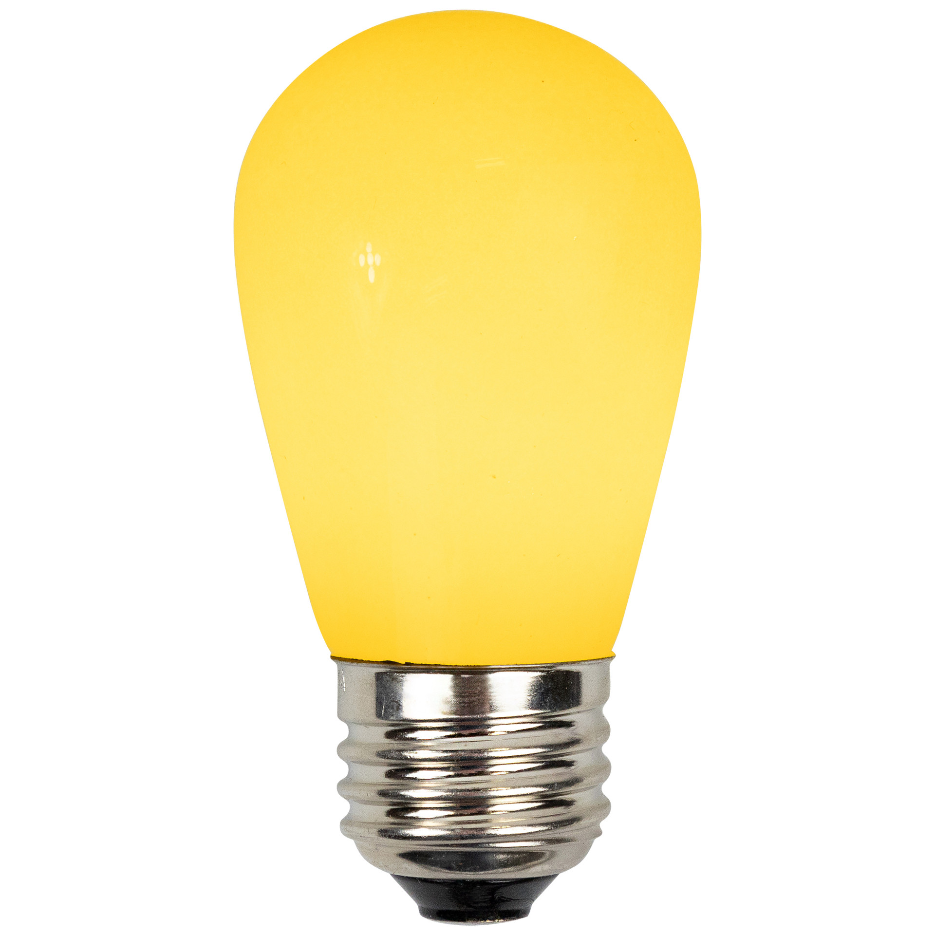 Pack of 25 Opaque Yellow LED S14 Christmas Replacement Light Bulbs - 1. ...