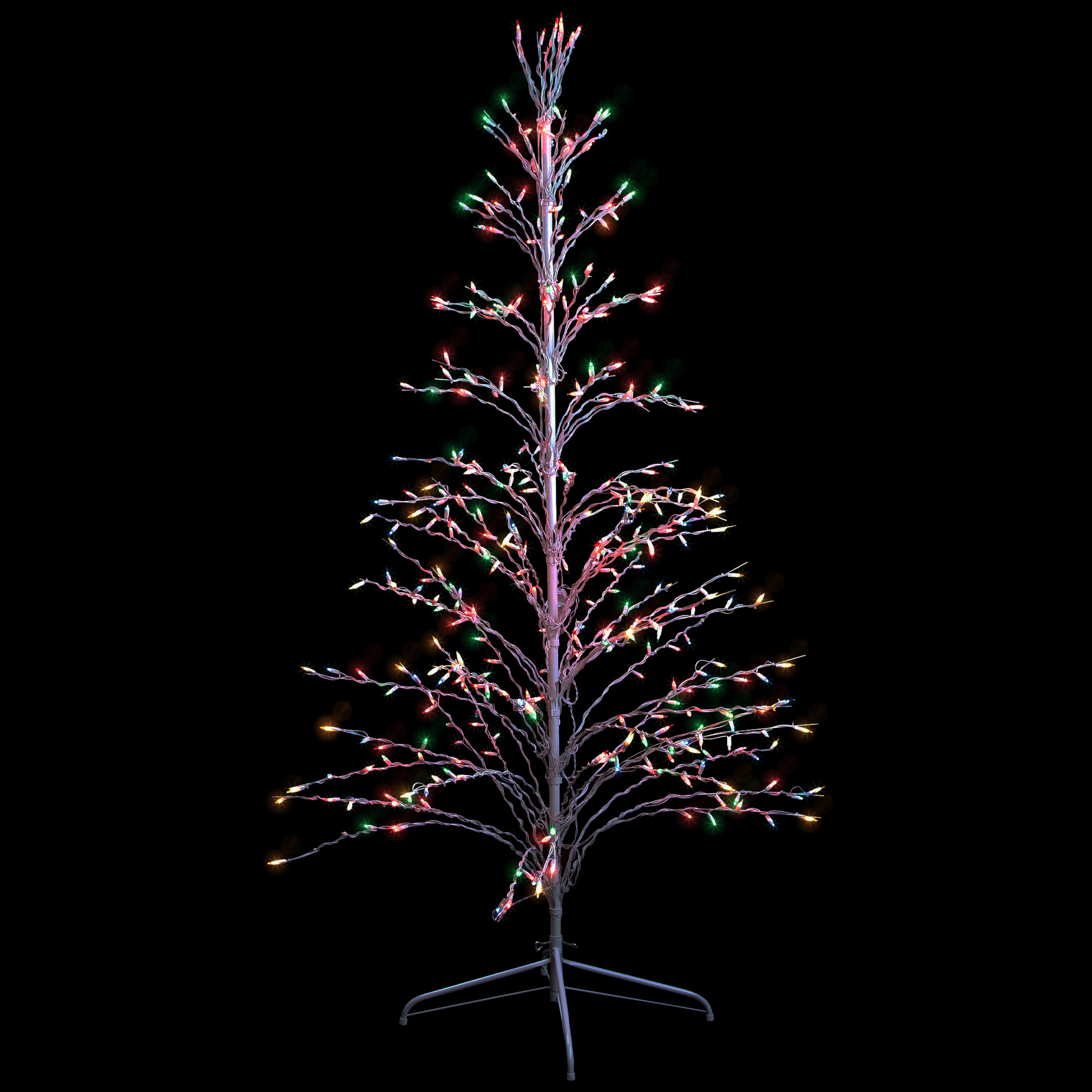 5' Champagne Tinsel Artificial Christmas Twig Tree - Unlit | Christmas ...