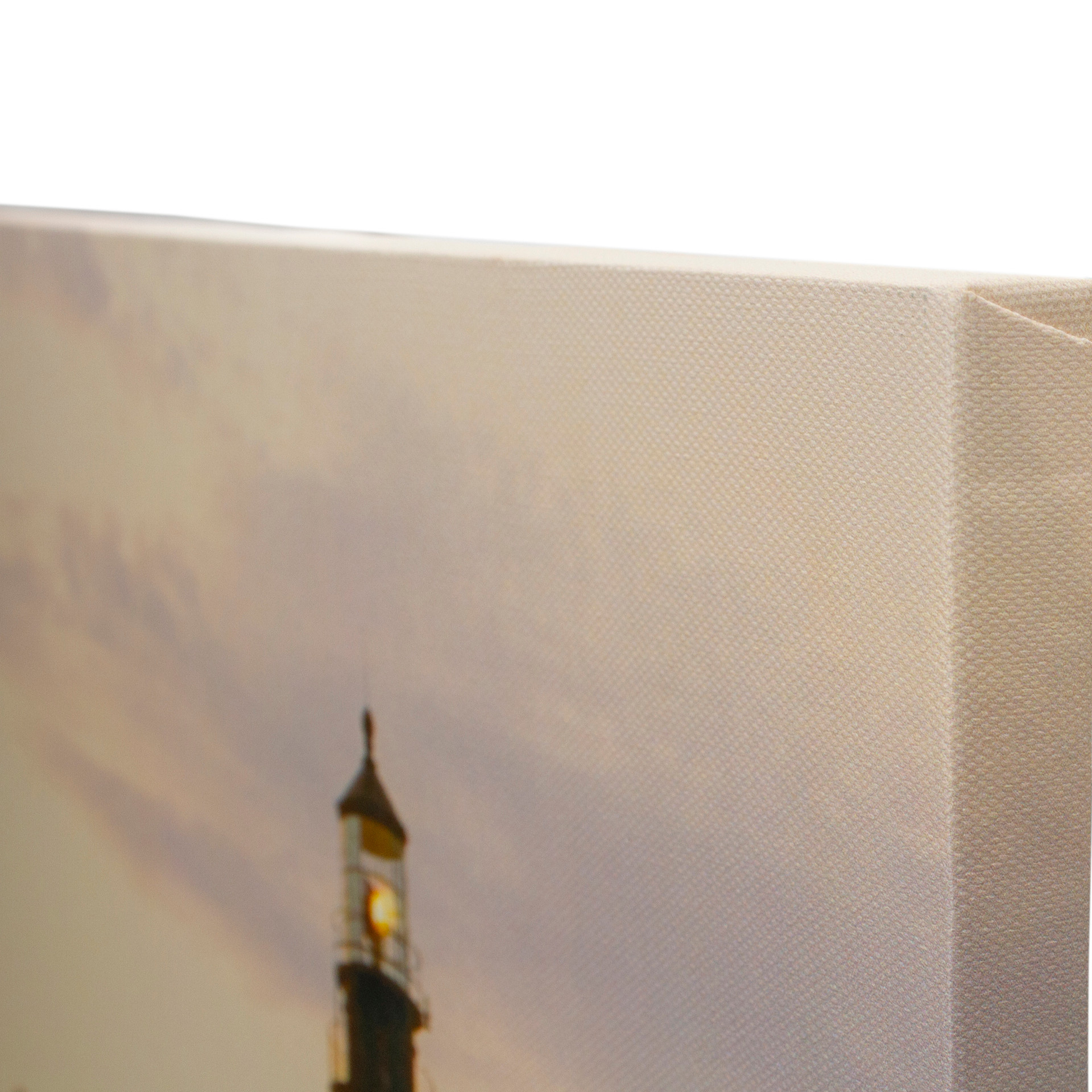 LED Lighted Cottage Lighthouse Shoreline at Sunset Canvas Wall Art 15. ...