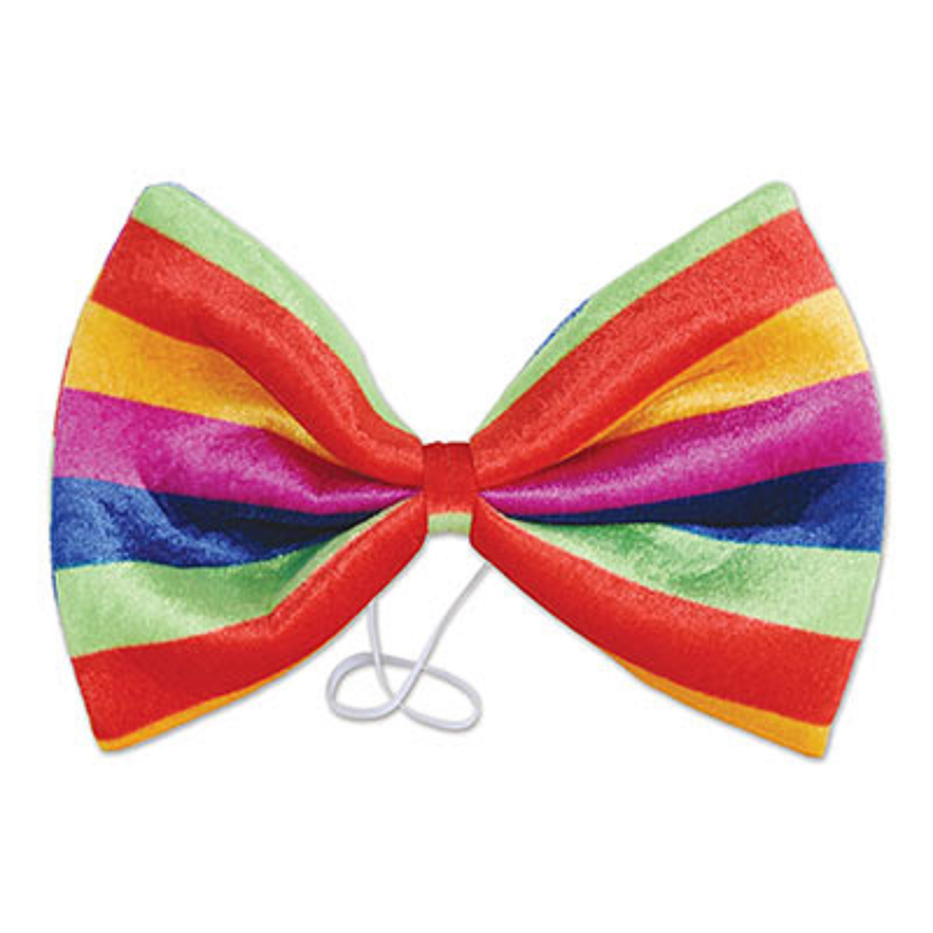 Set of 12 Vibrantly Colored Men Adult Rainbow Clown Bow Tie Halloween ...