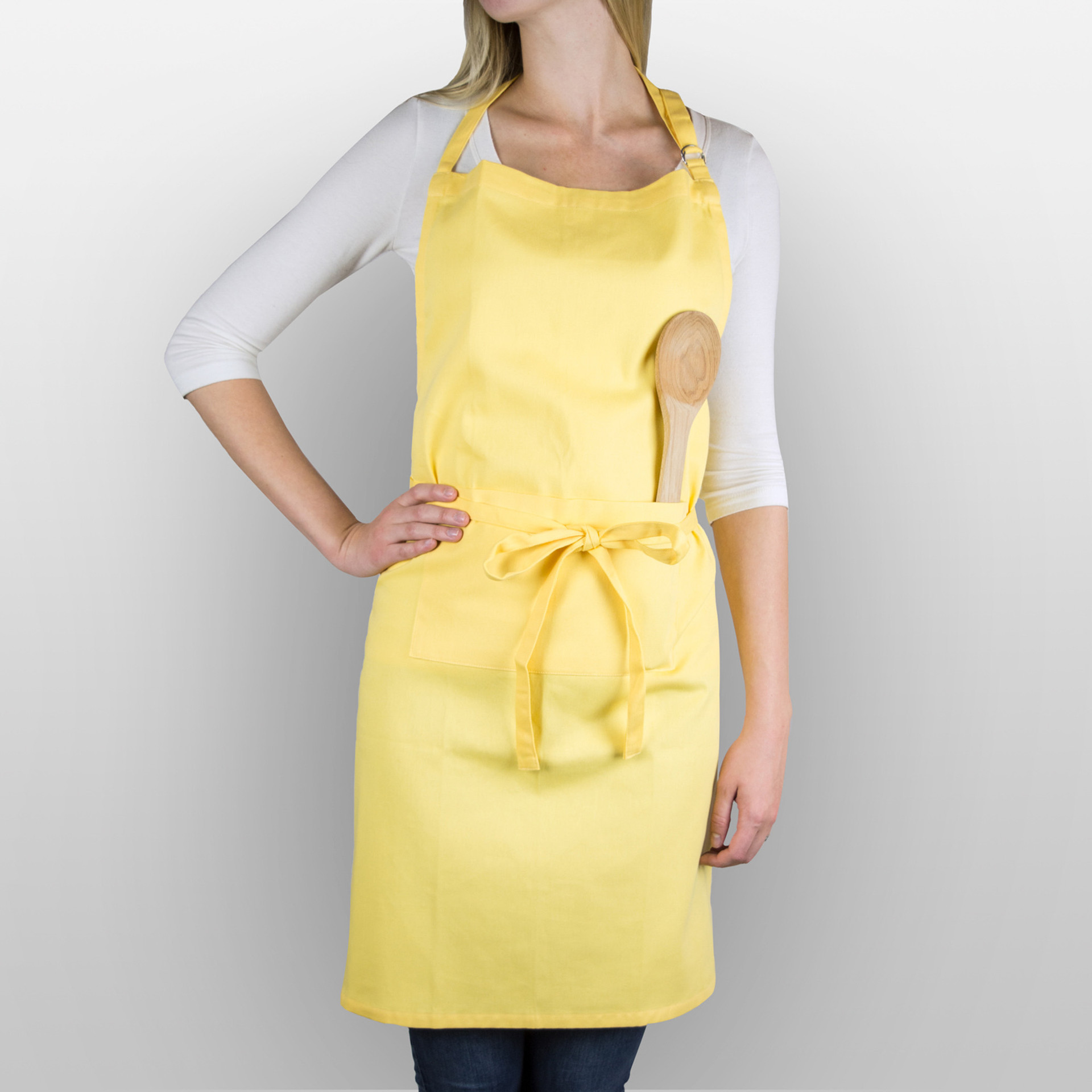 32' x 28' Yellow Colored Adjustable Chefs Apron with Pockets ...