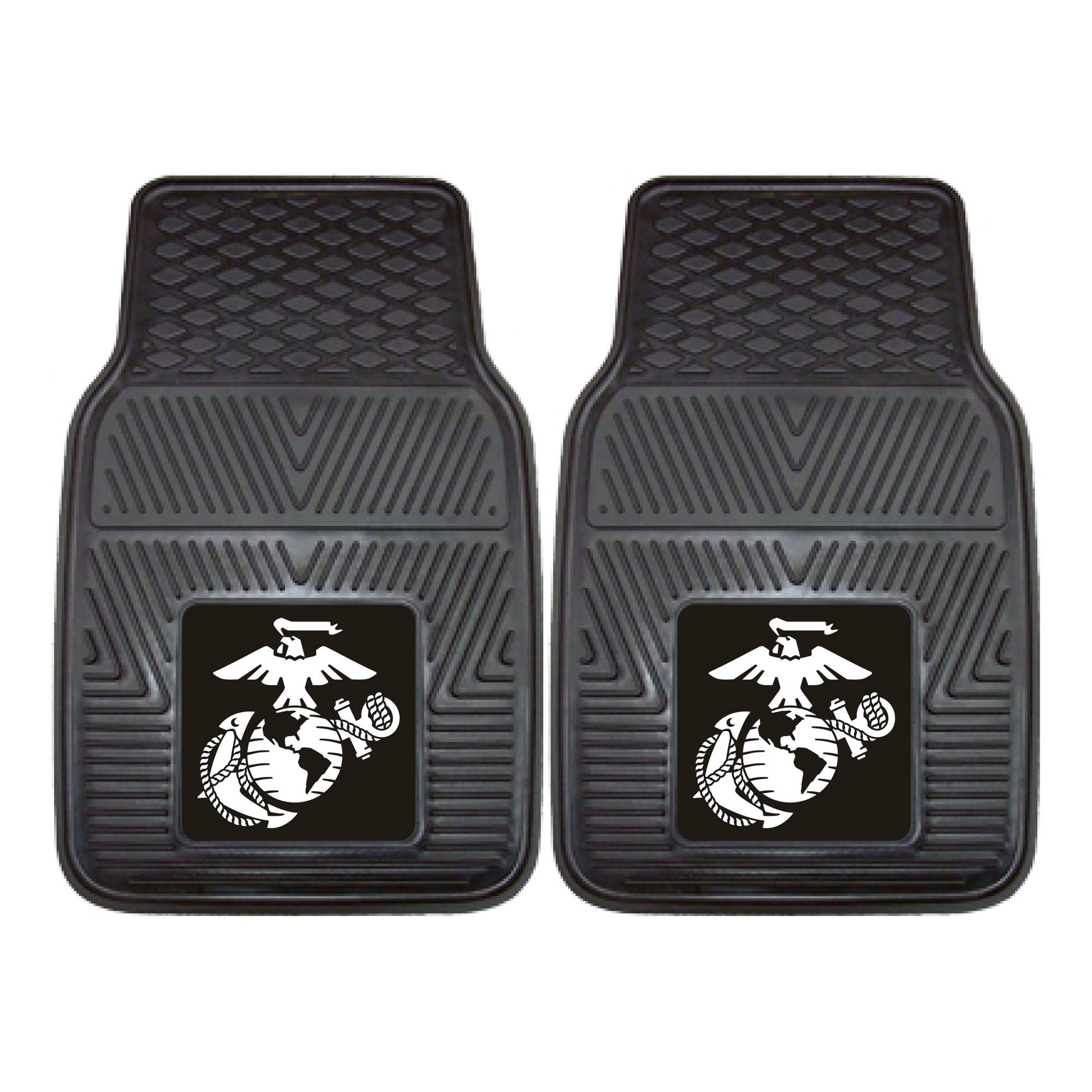 Set of 2 Black U.S. Marines Front Car Seat Mats 17" x 27" | Christmas ...