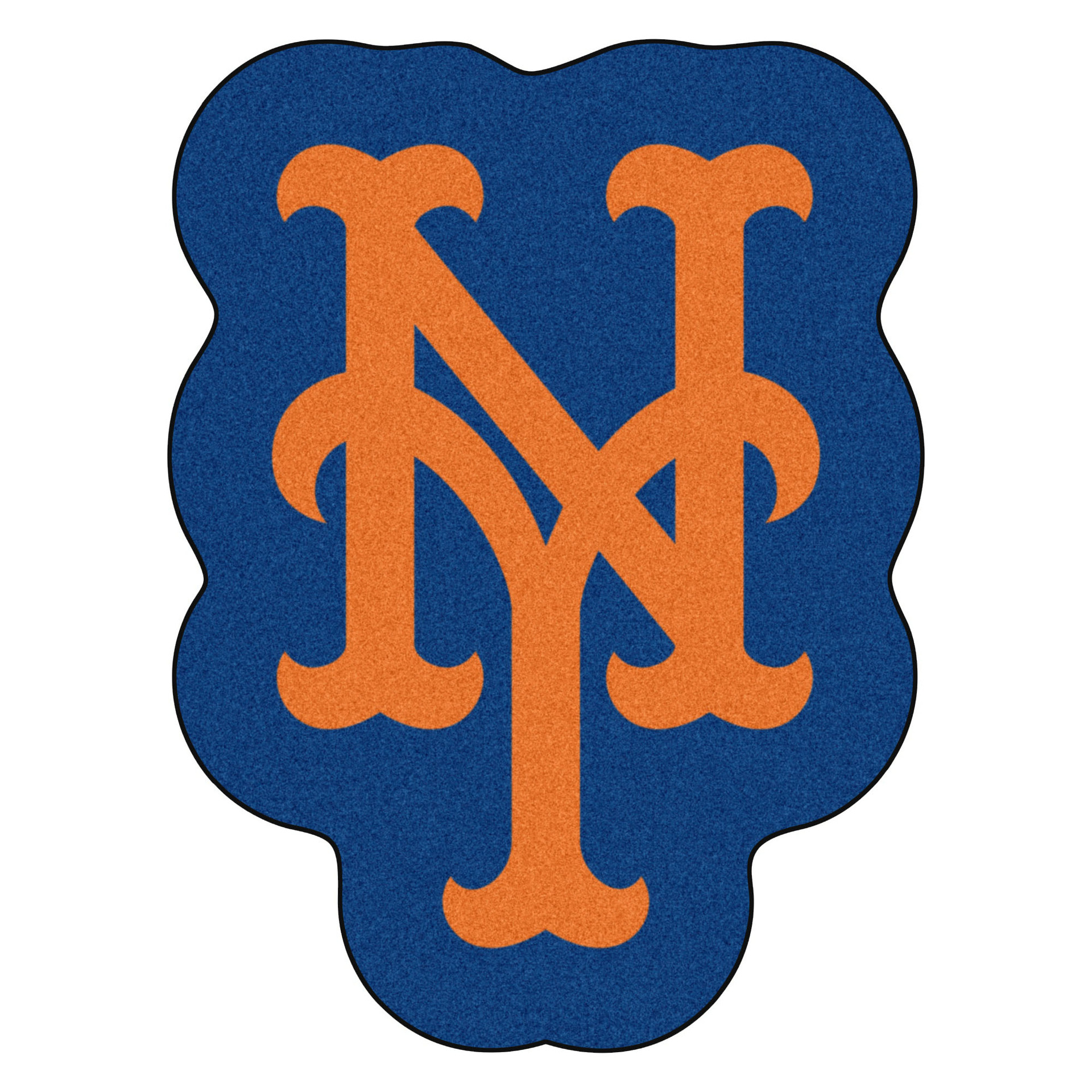 30" x 40" Blue & Orange MLB New York Mets Mascot Novelty Logo Door Mat ...
