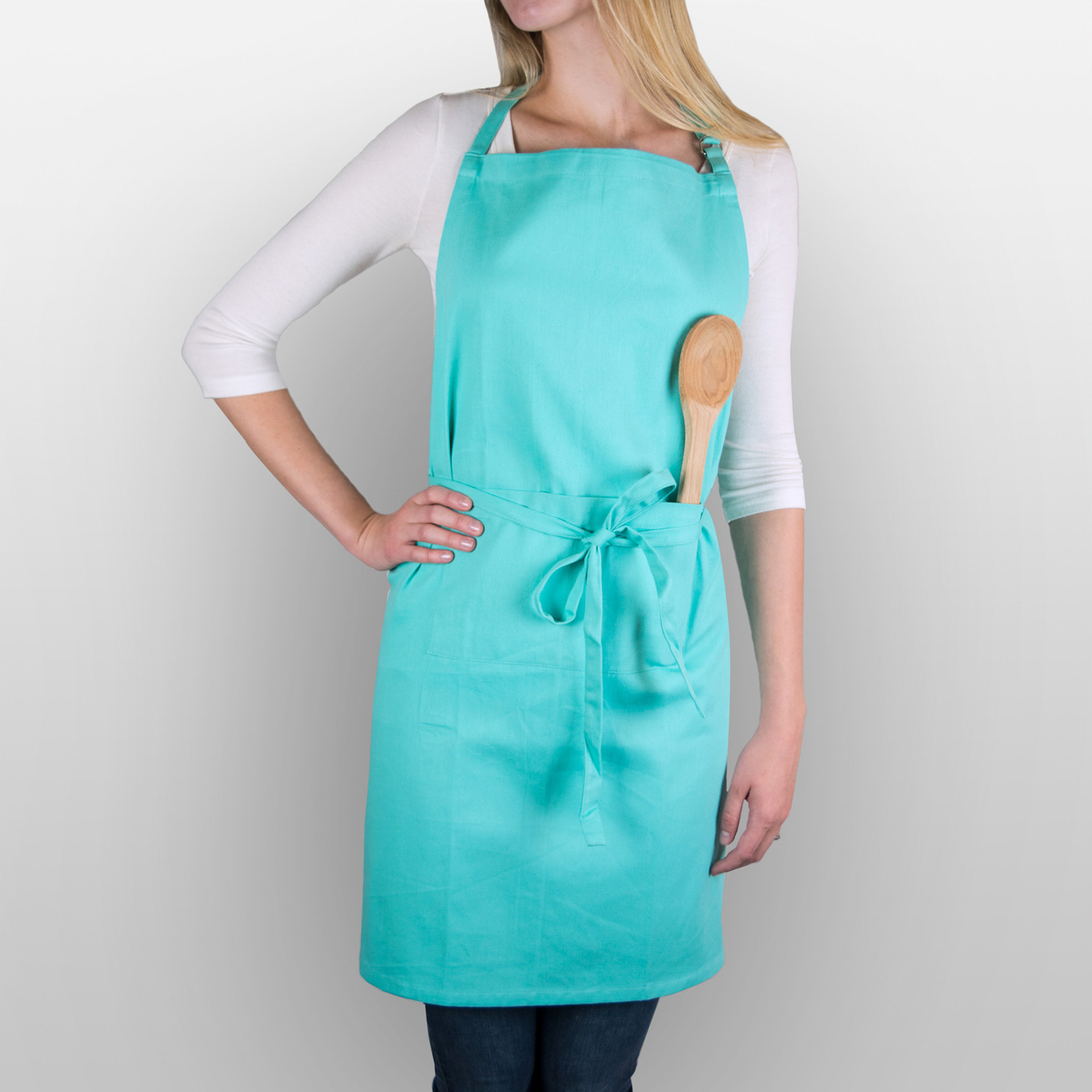 32' x 28' Light Blue Colored Adjustable Chefs Apron | Christmas Central