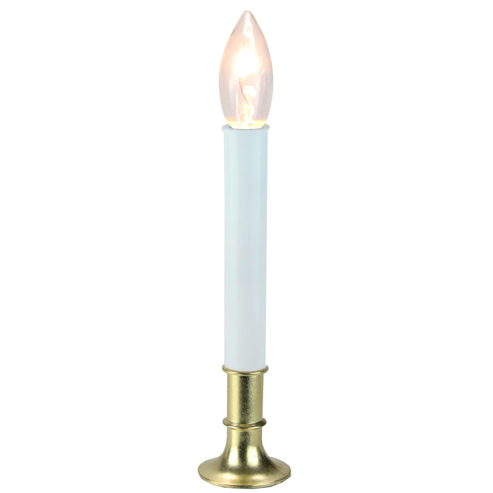 Single Light Window Candle with Sensor - 9" - White | Christmas Central