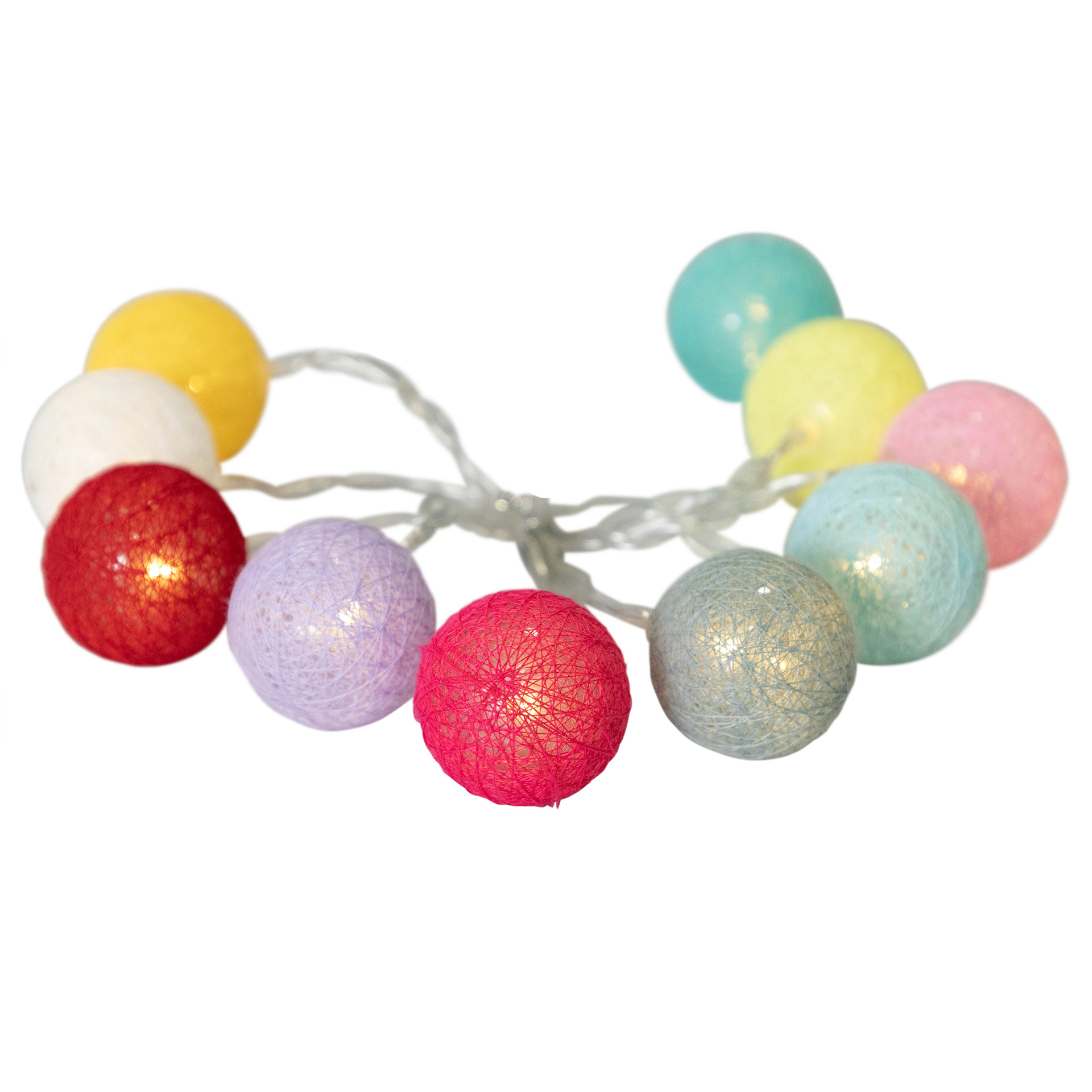LED Multi-Color Battery-Operated Ball Christmas String Lights - 10ct ...