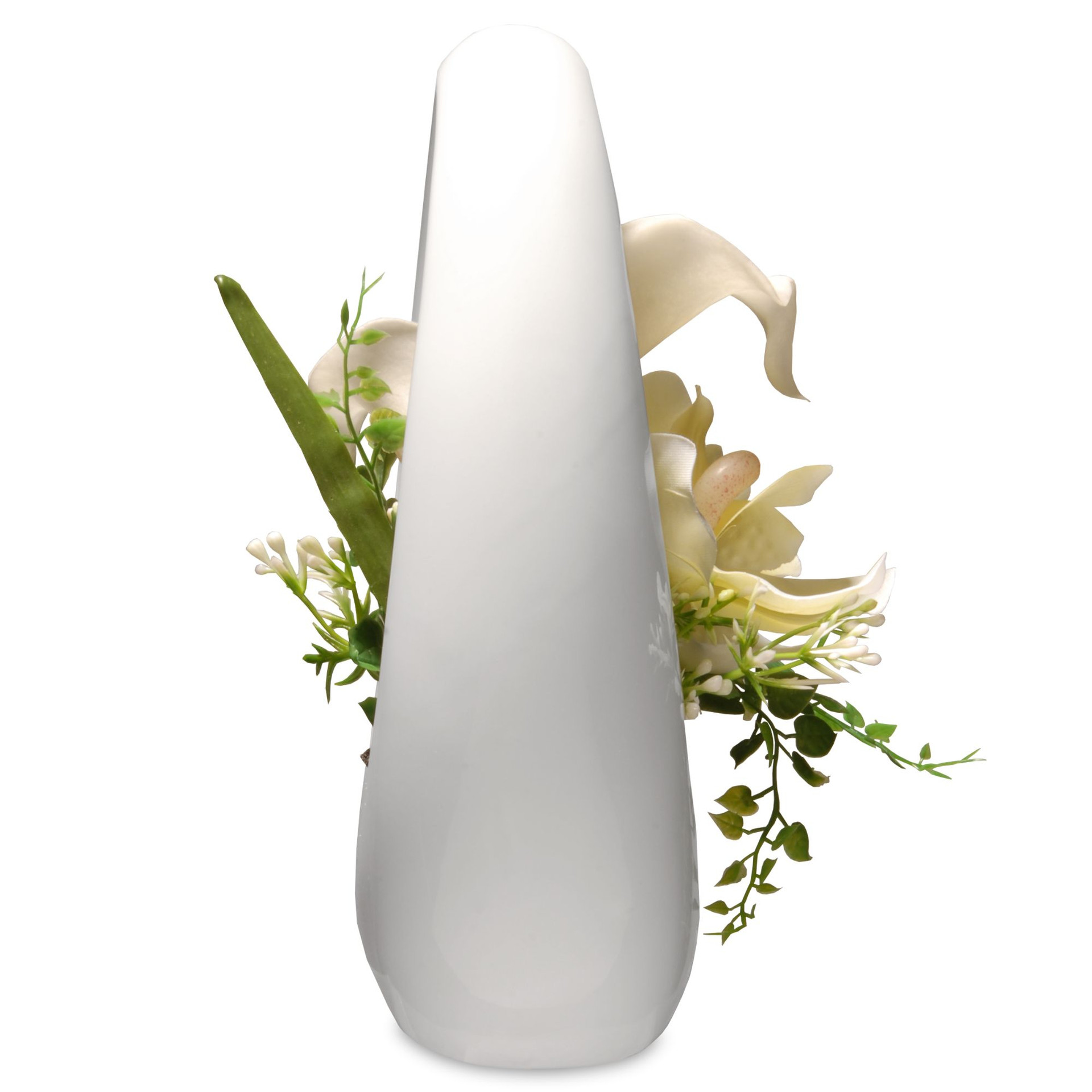 9" Potted White Orchid & Calla Lily Flowers | Christmas Central