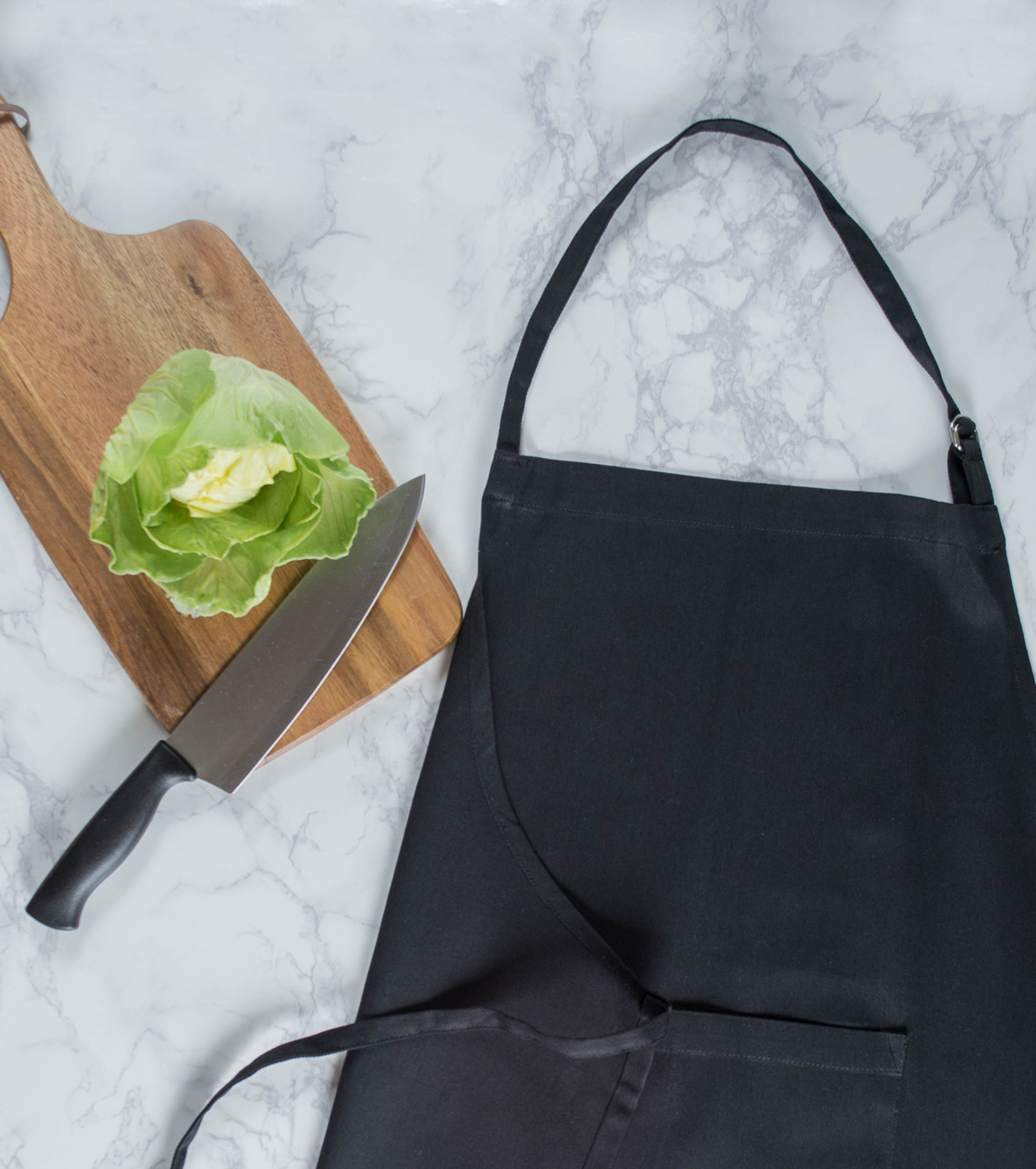 32" Midnight Black Adjustable Chef Kitchen Apron | Christmas Central