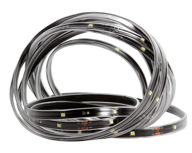 18' Orange LED Outdoor Christmas Linear Tape Lighting - Black Finish ...