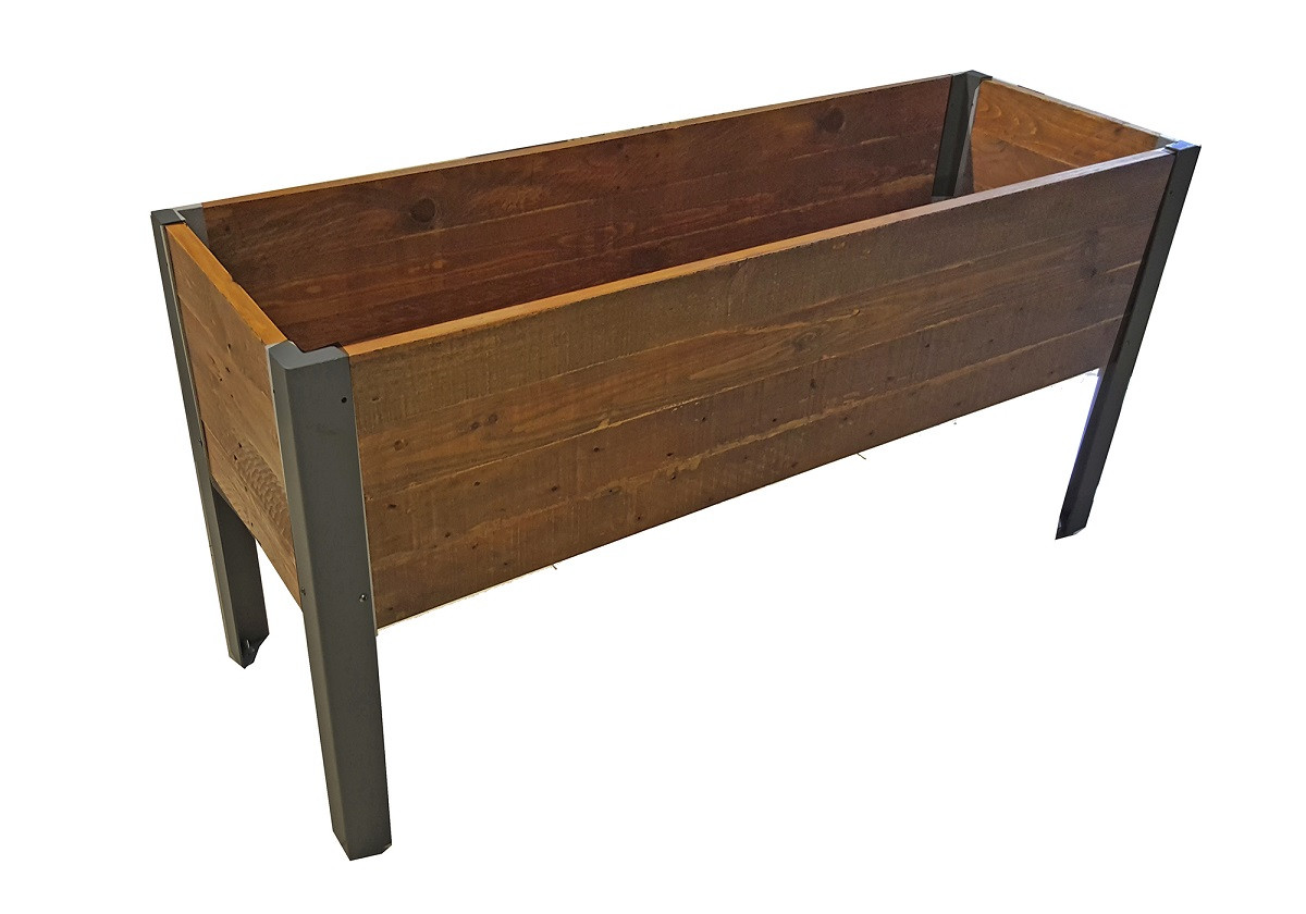 Brown & Black Outdoor Rectangular Planter Box - 37" | Christmas Central