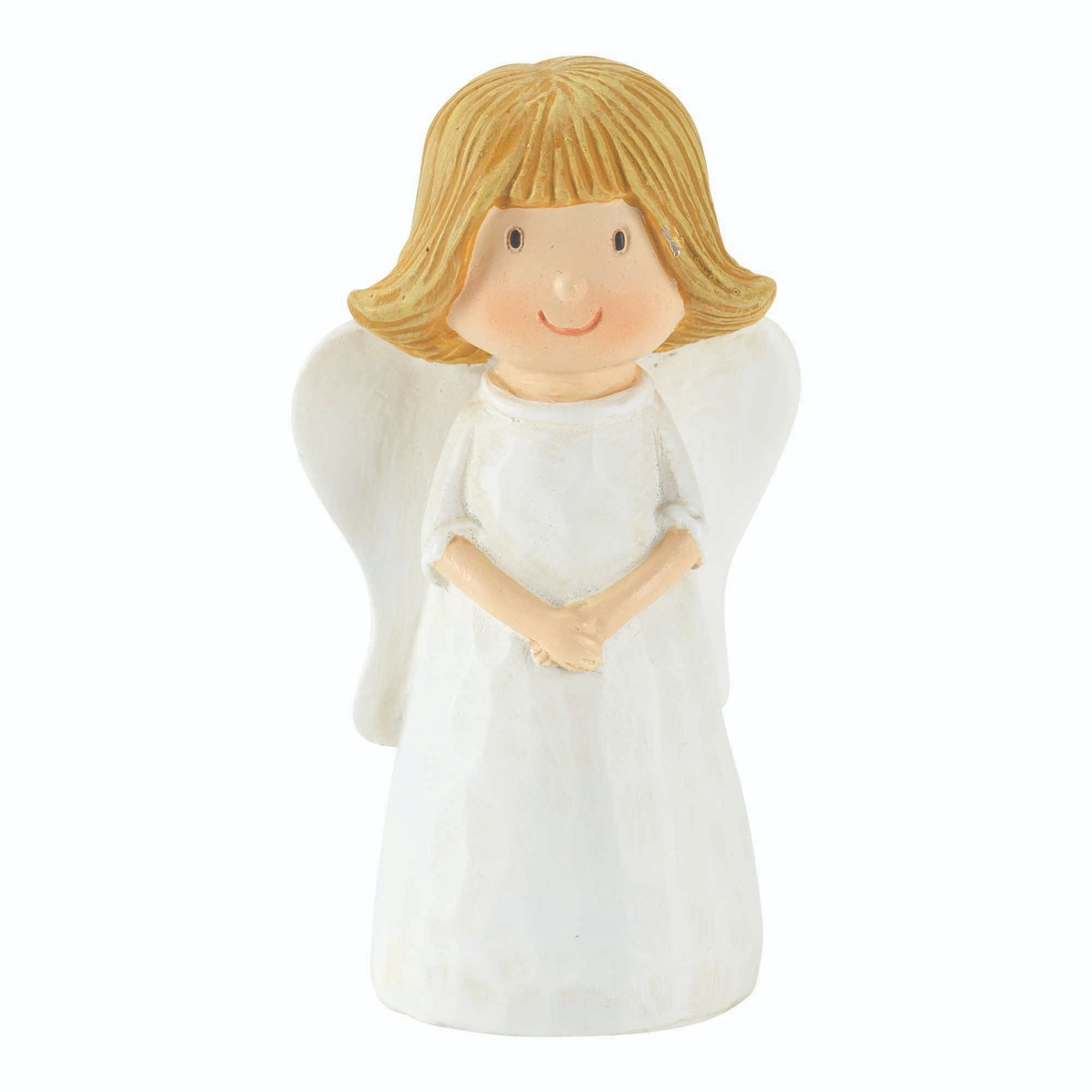 3" White Religious Themed Angel Figurine w/ Blessing Card Gift Set ...