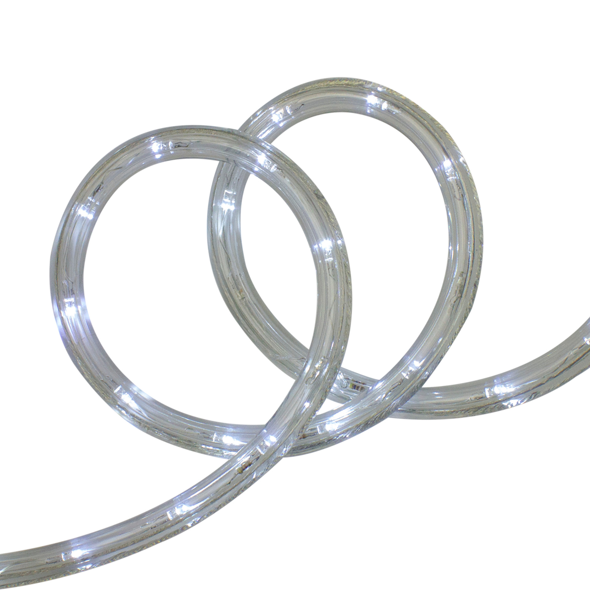 LED White Twinkle Christmas Rope Lights - 18 ft Clear wire | Christmas ...