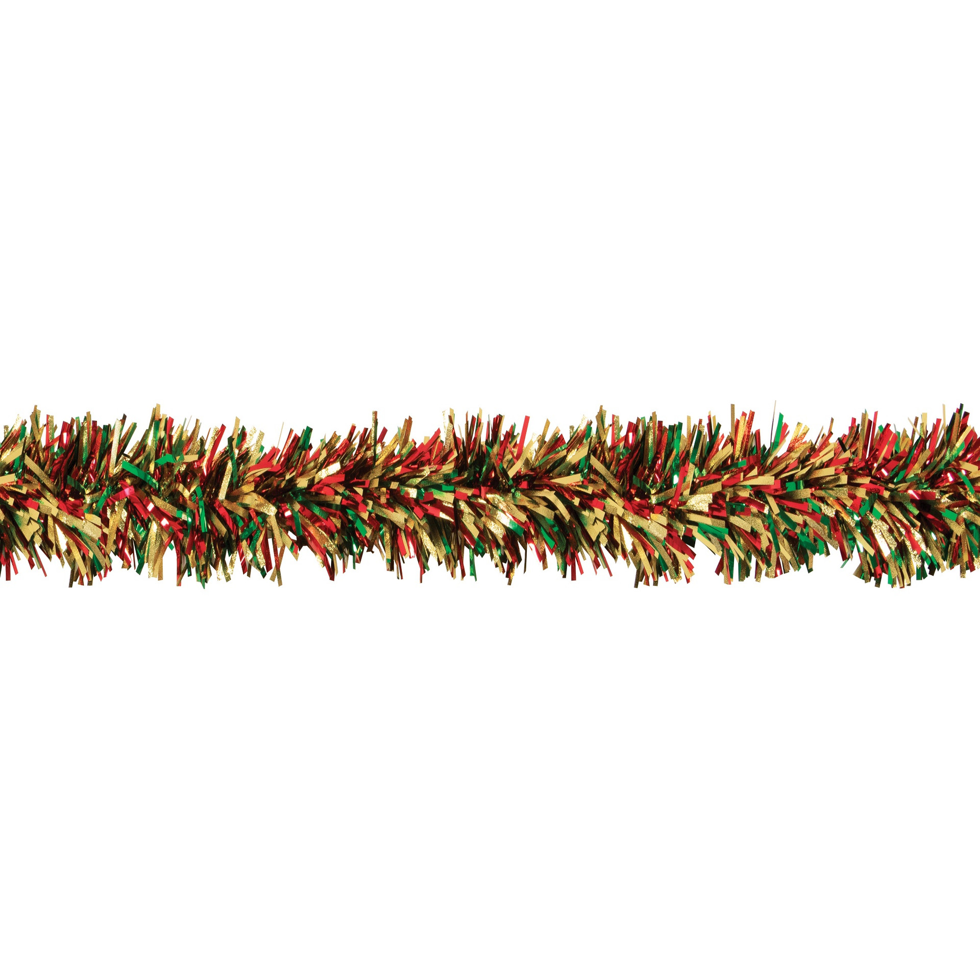 25' Holidazzle Red & Green Metallic Twist Novelty Christmas Garland ...