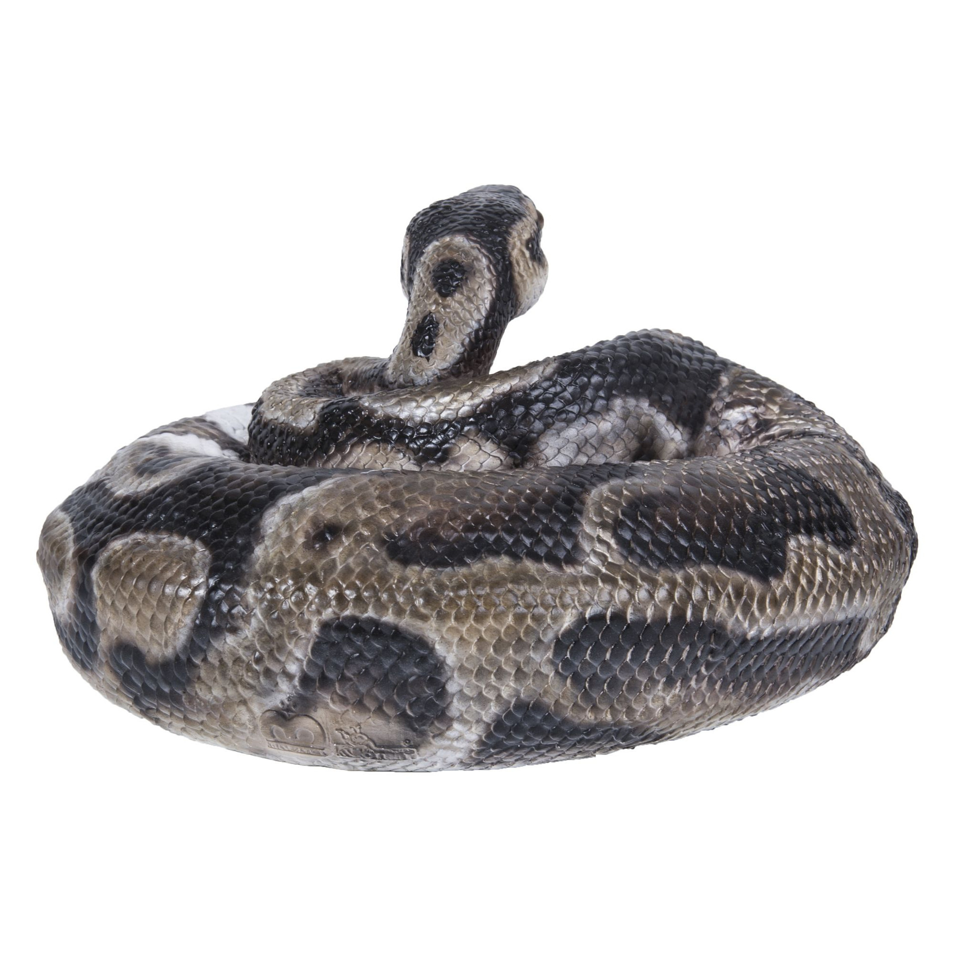 7.75" Black & Brown Regius Ball Python Outdoor Statue | Christmas Central