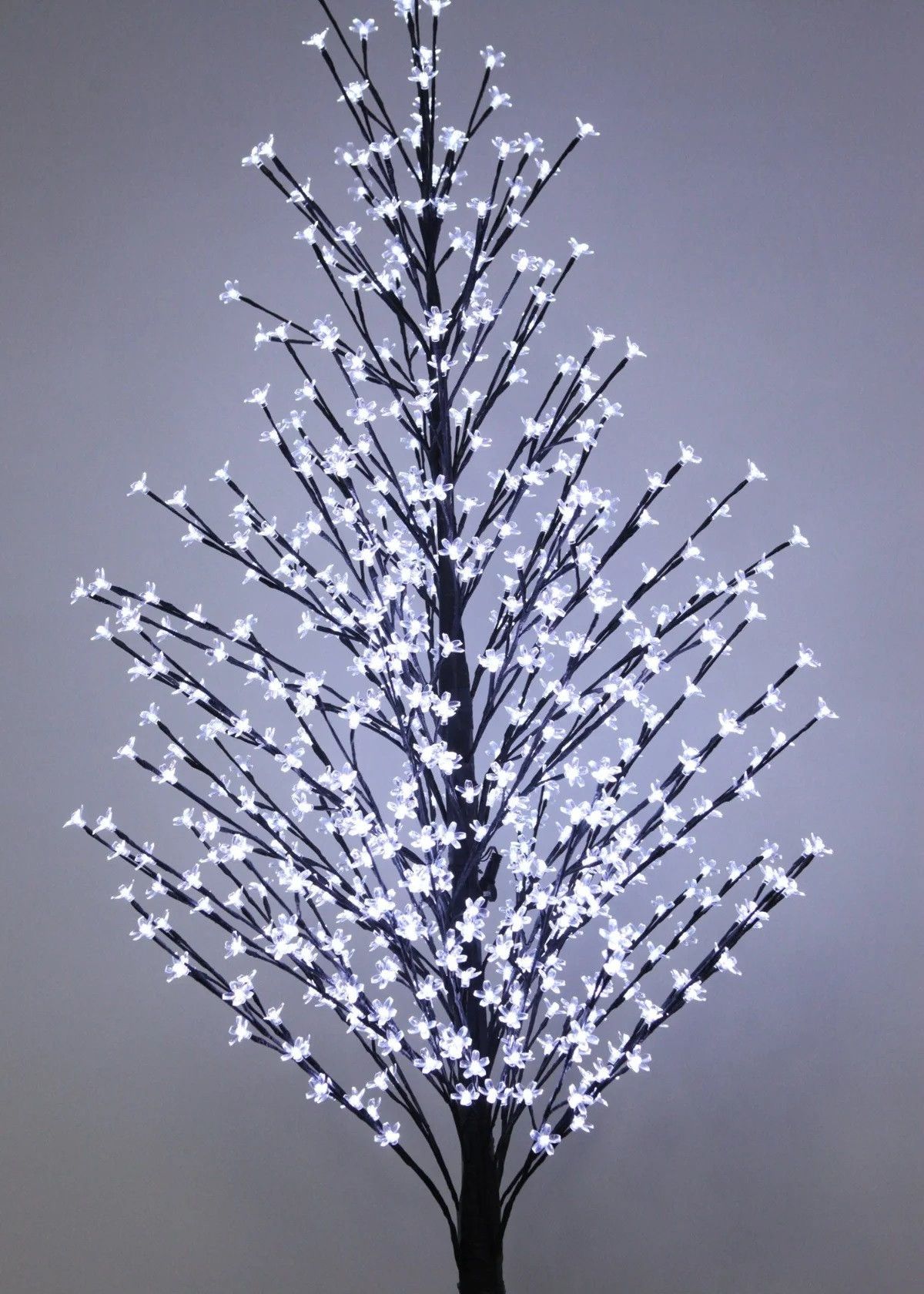 8' Pre-Lit Cherry Blossom Artificial Tree with LED Clear Floral Lights ...
