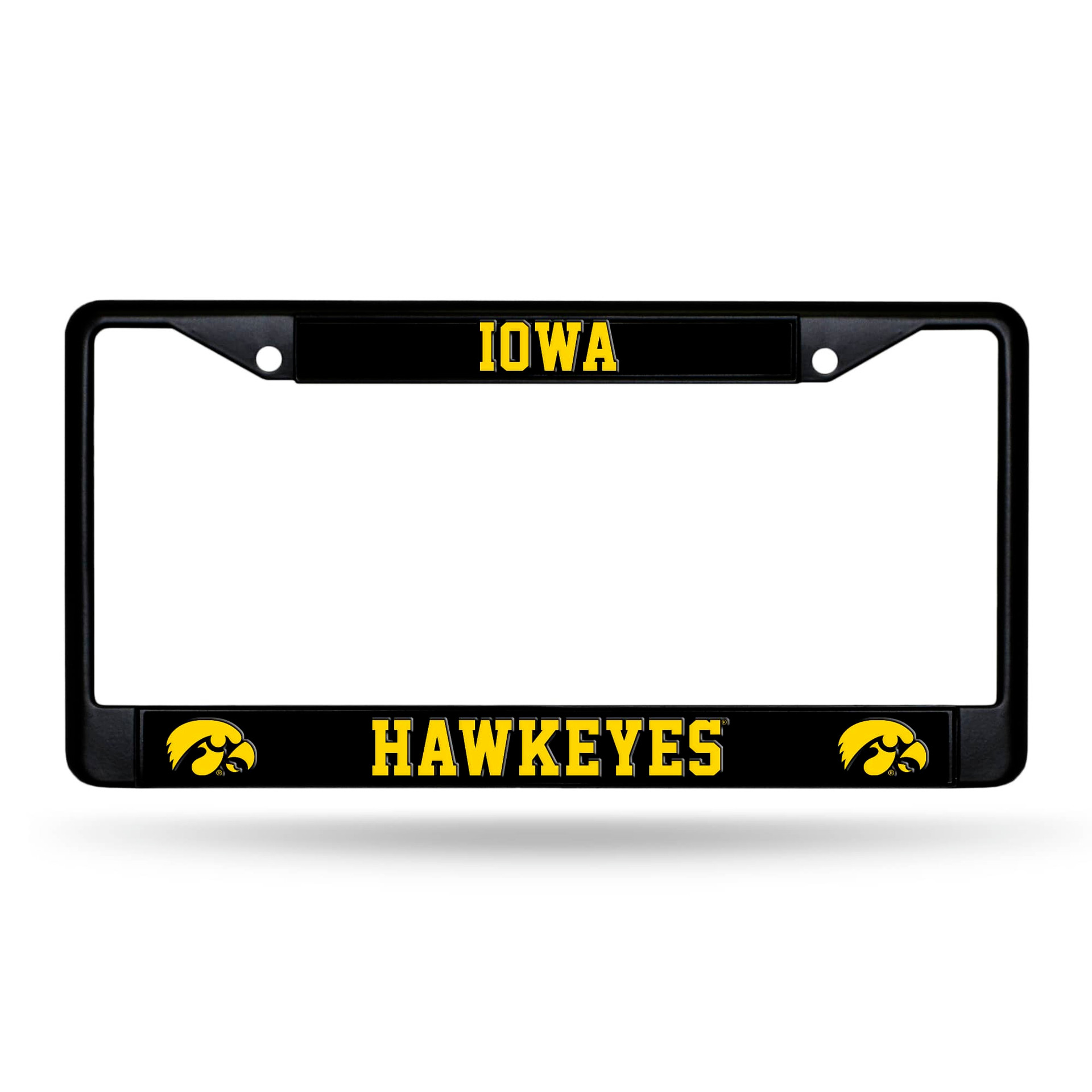 6" x 12" College Iowa Hawkeyes License Yellow & Black Plate Cover ...