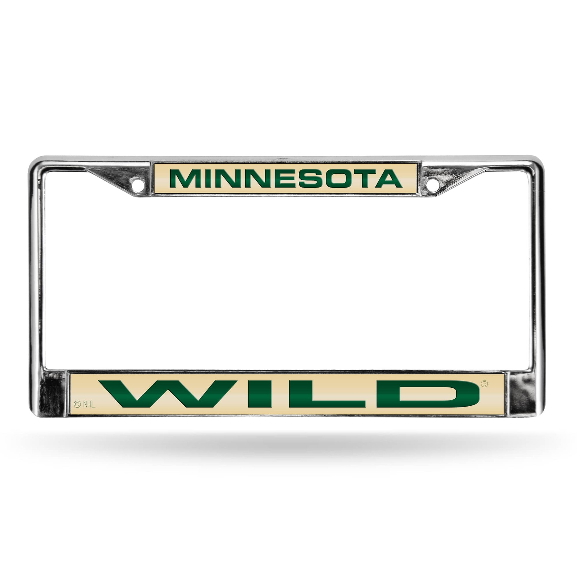 6" x 12" Green & Yellow NHL Minnesota Wild License Plate Cover ...