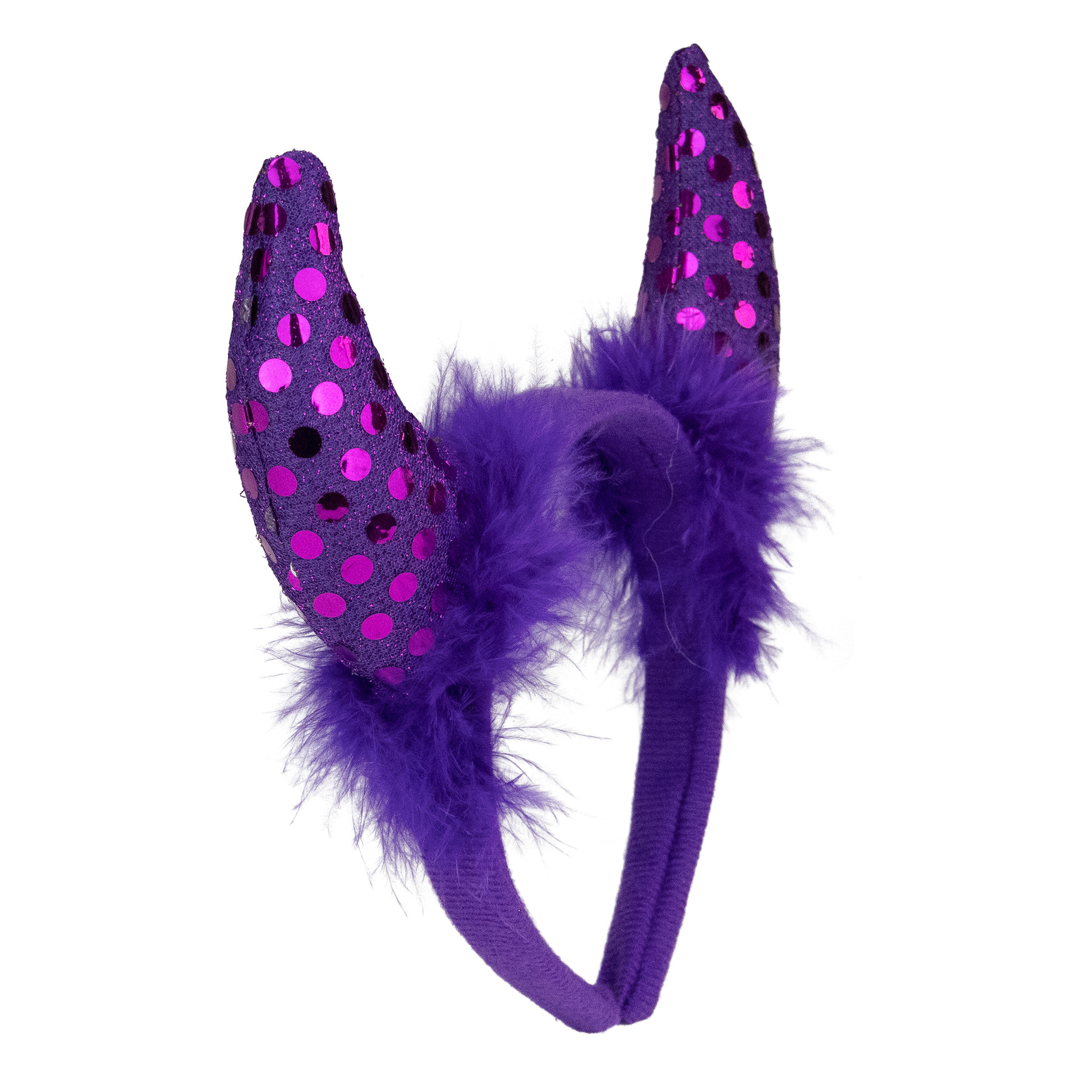 8" Purple Devil Halloween Headband Costume Accessory | Christmas Central